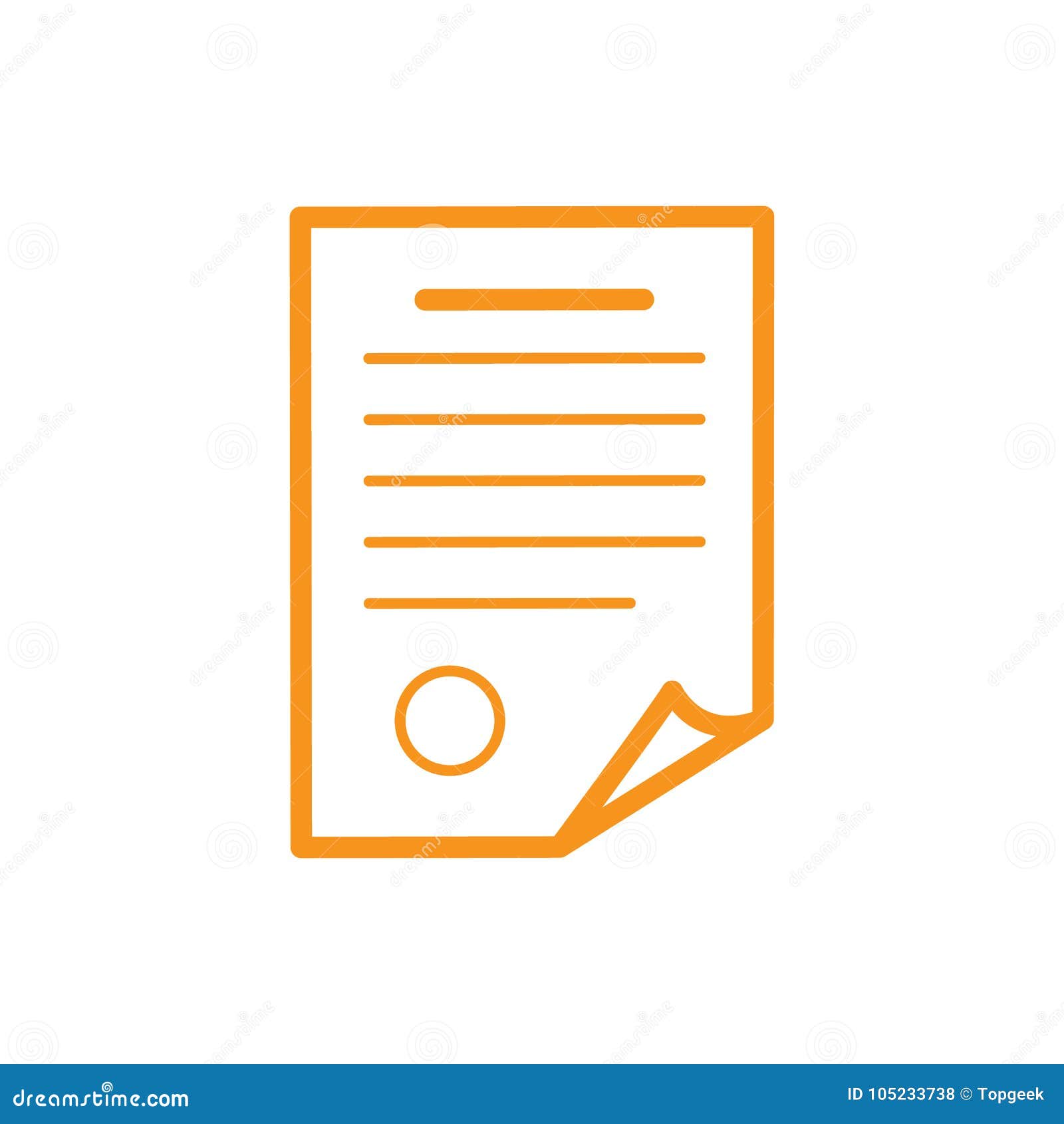 Document Infographic Element Vector Illustration Stock Vector ...