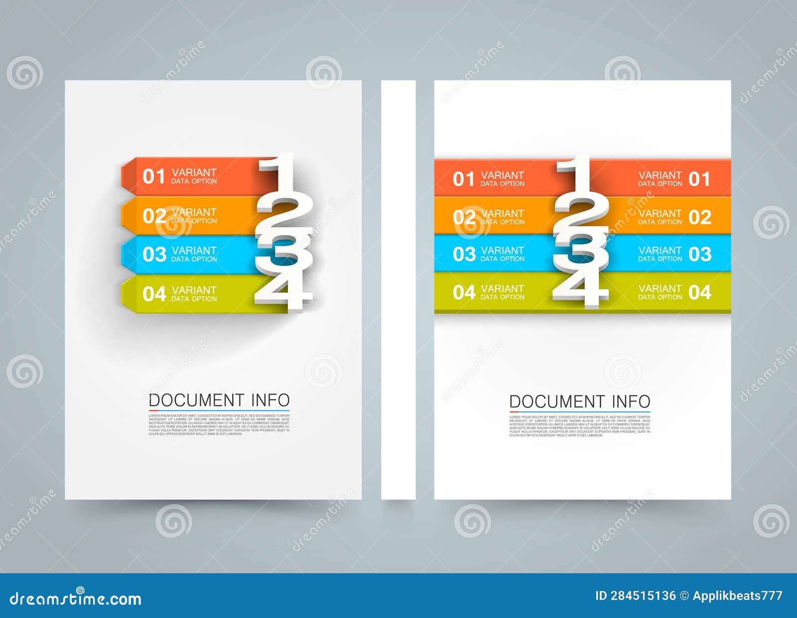 Document Information Menu Banner Book Stock Vector - Illustration of ...