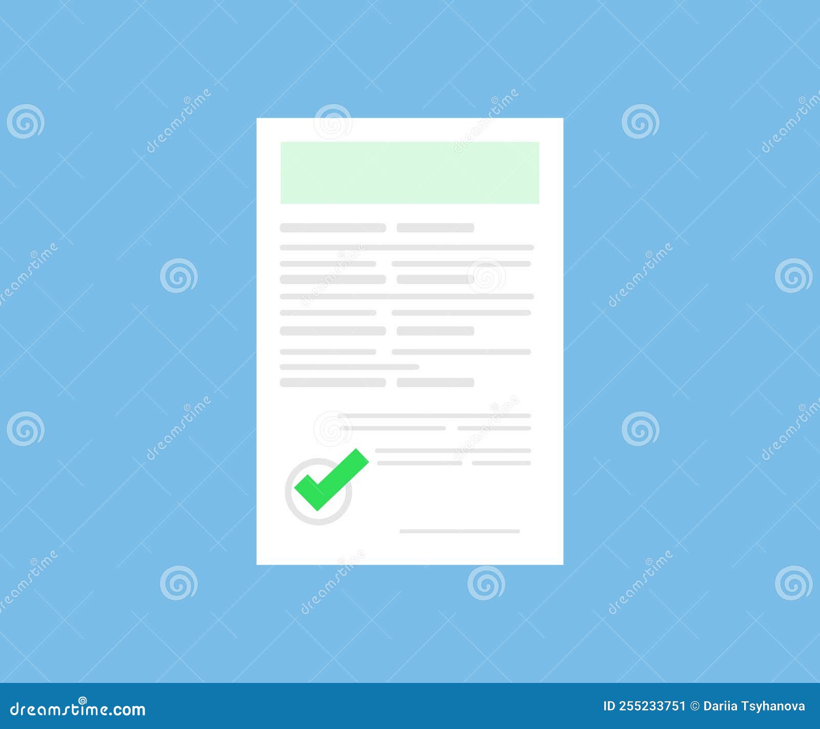 Document Inspection Vector Icon. Audit Illustration Sign. Contract ...
