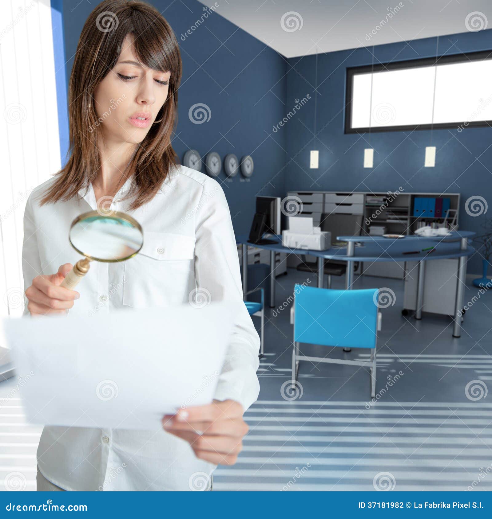Document Inspection at the Office Stock Photo - Image of gray, control ...