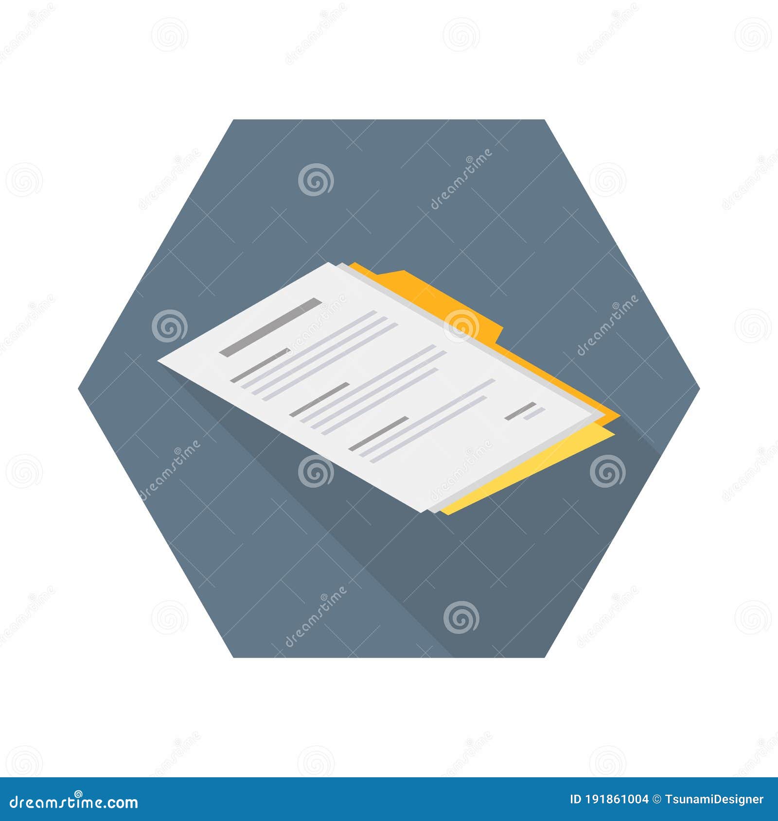 Document Isometric Right View Icon Vector Isometric Stock Vector ...