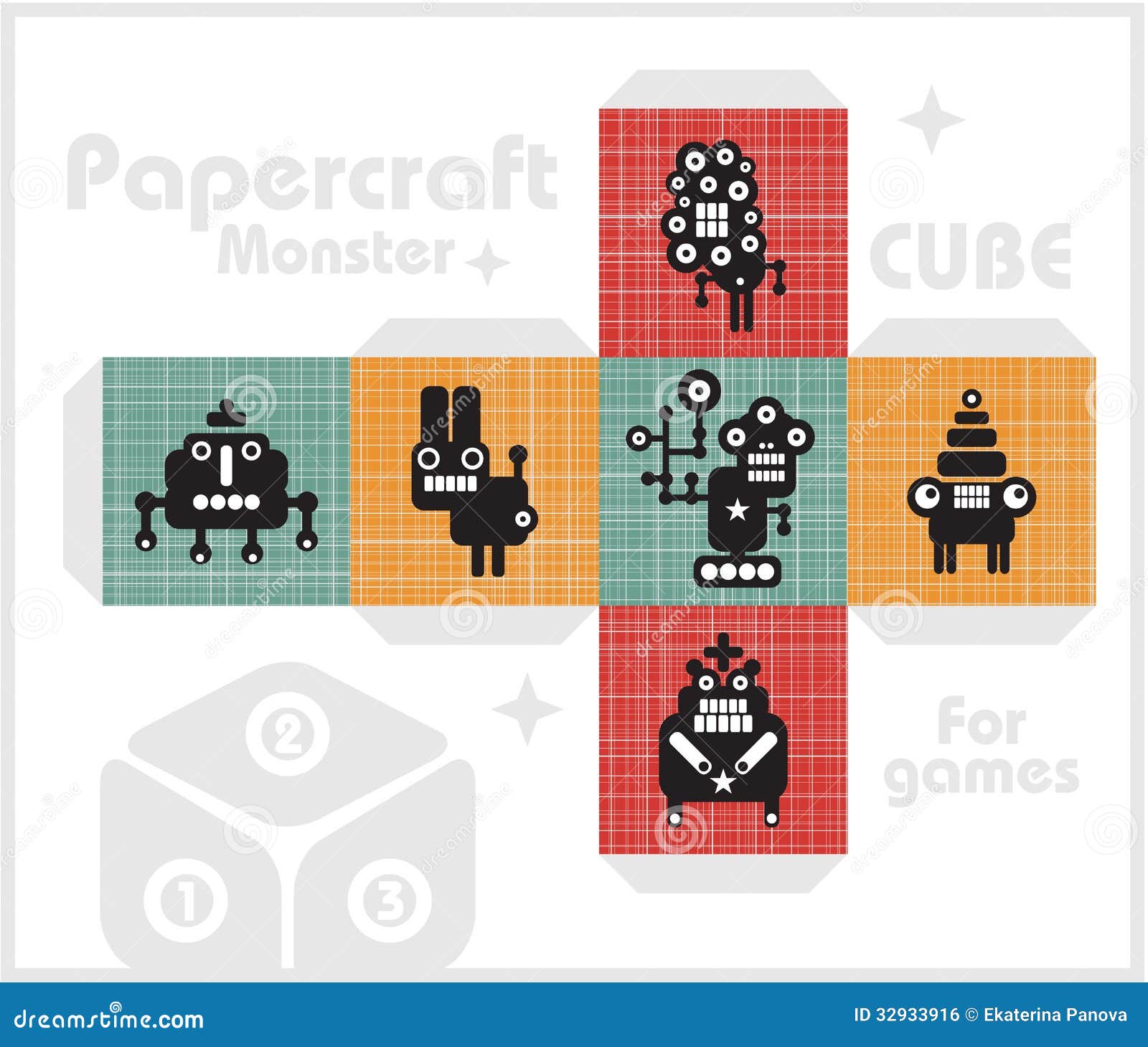 Document Kubus Voor Kinderenspelen En Decoratie. Vector Illustratie ...