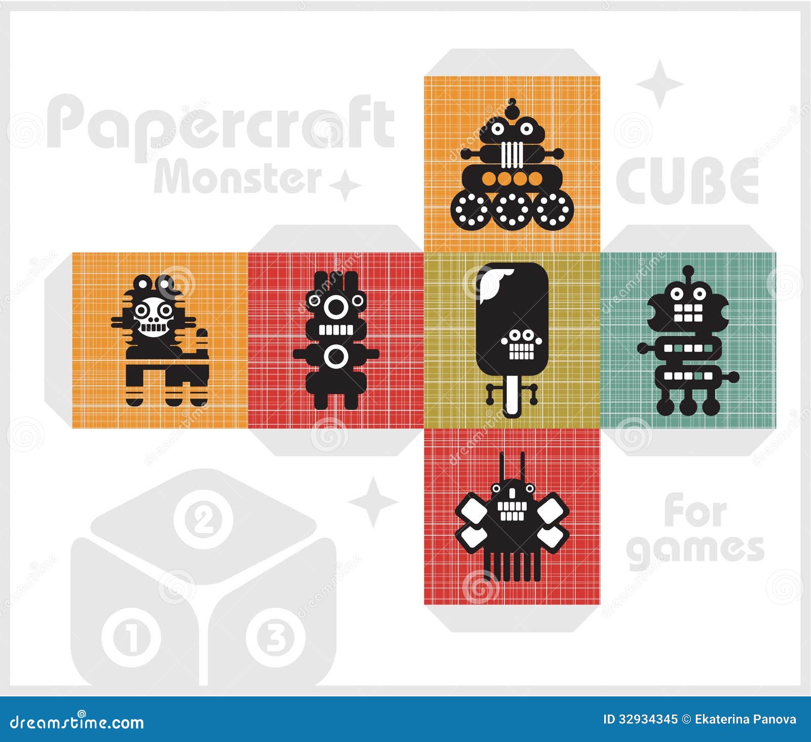 Document Kubus Voor Kinderenspelen En Decoratie. Vector Illustratie ...