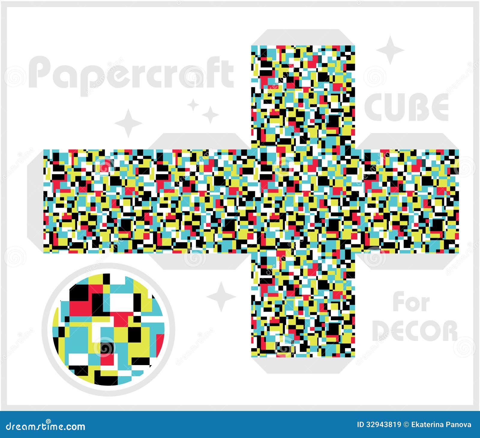 Document Kubus Voor Kinderenspelen En Decoratie. Vector Illustratie ...