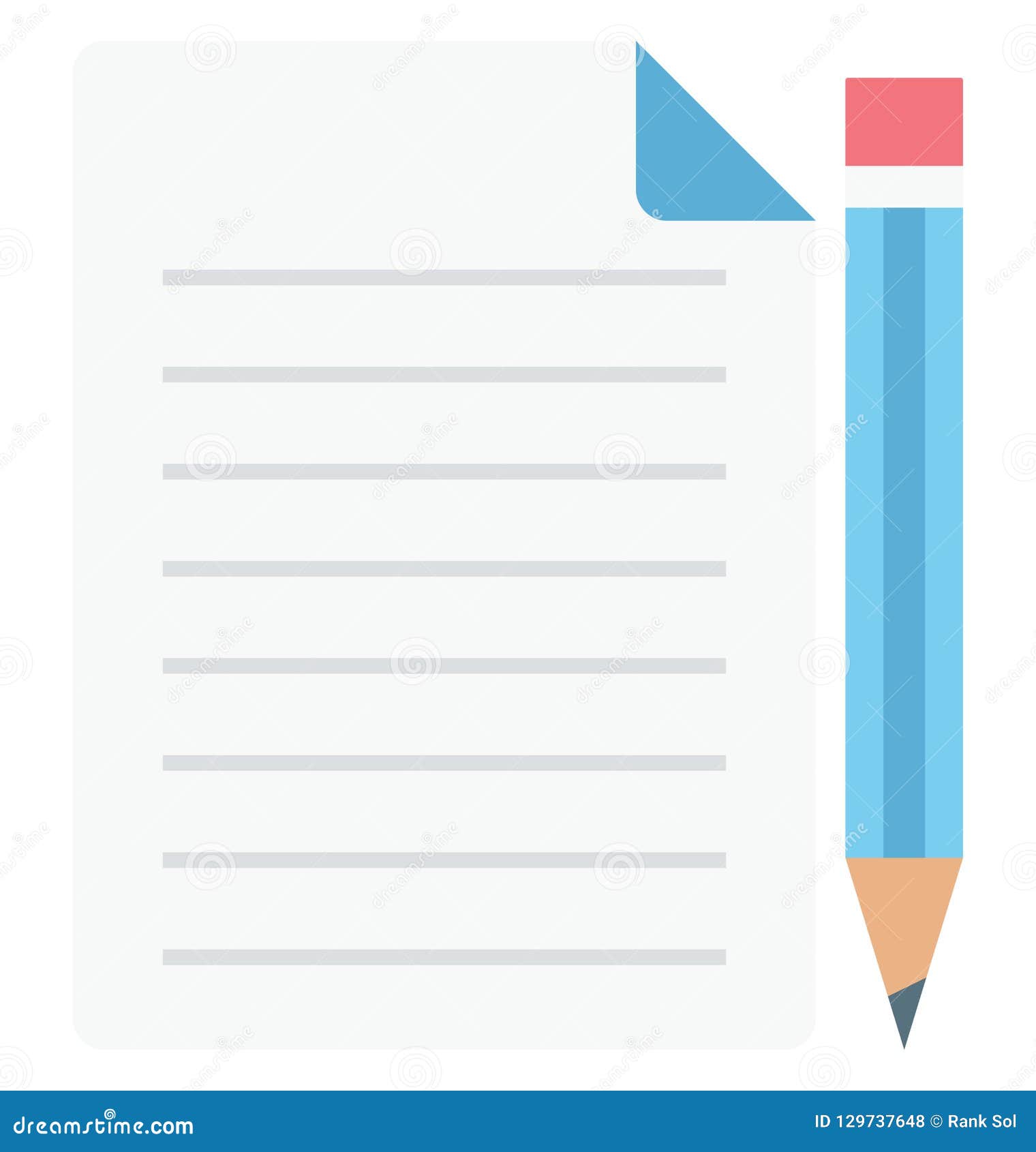 Document, Letter Write, Isolated Vector Icons that Can Be Easily ...