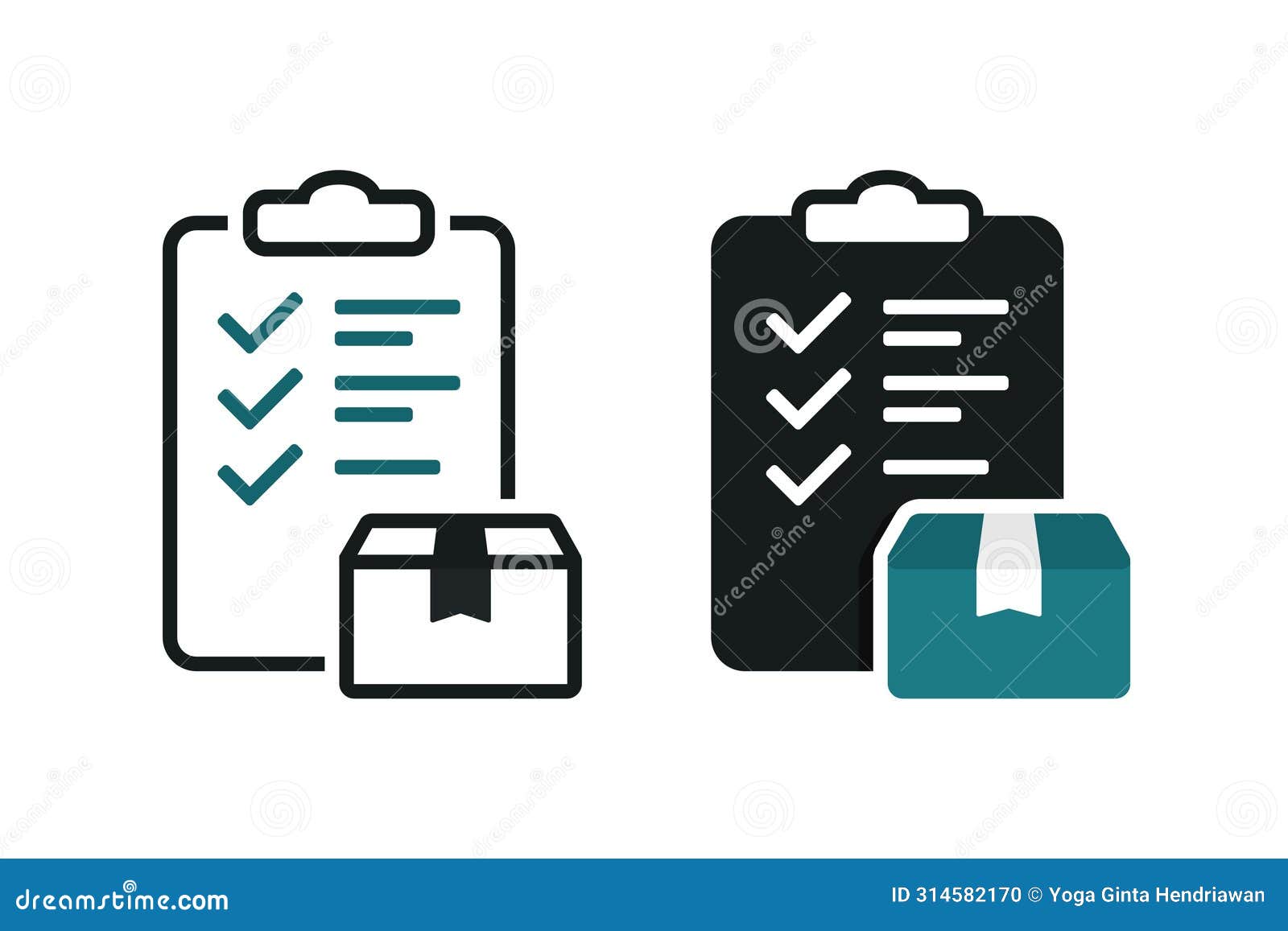 Document List Package Delivery. Illustration Vector Stock Vector ...