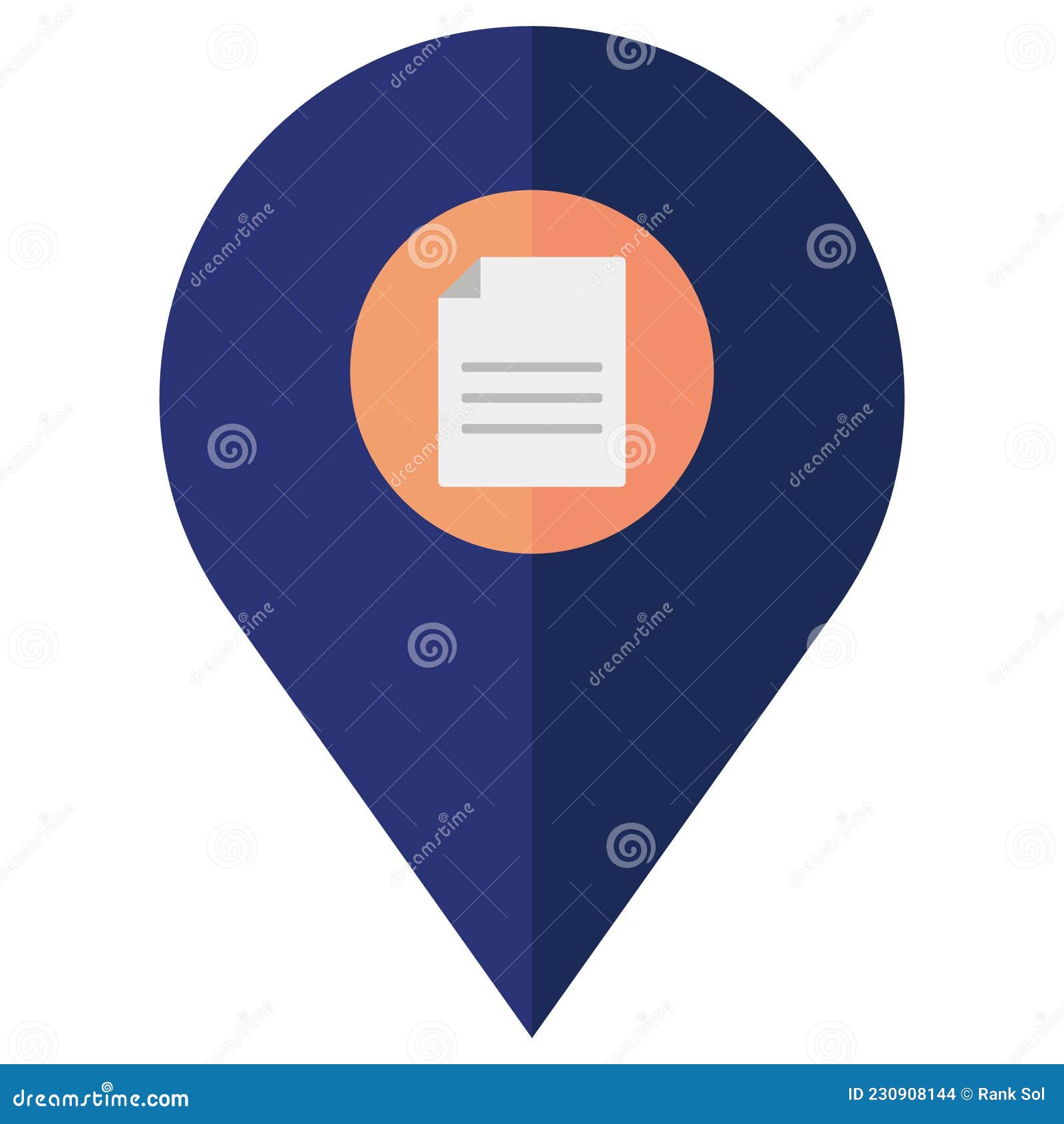 Document Location Isolated Vector Icon Which Can Easily Modify or Edit ...