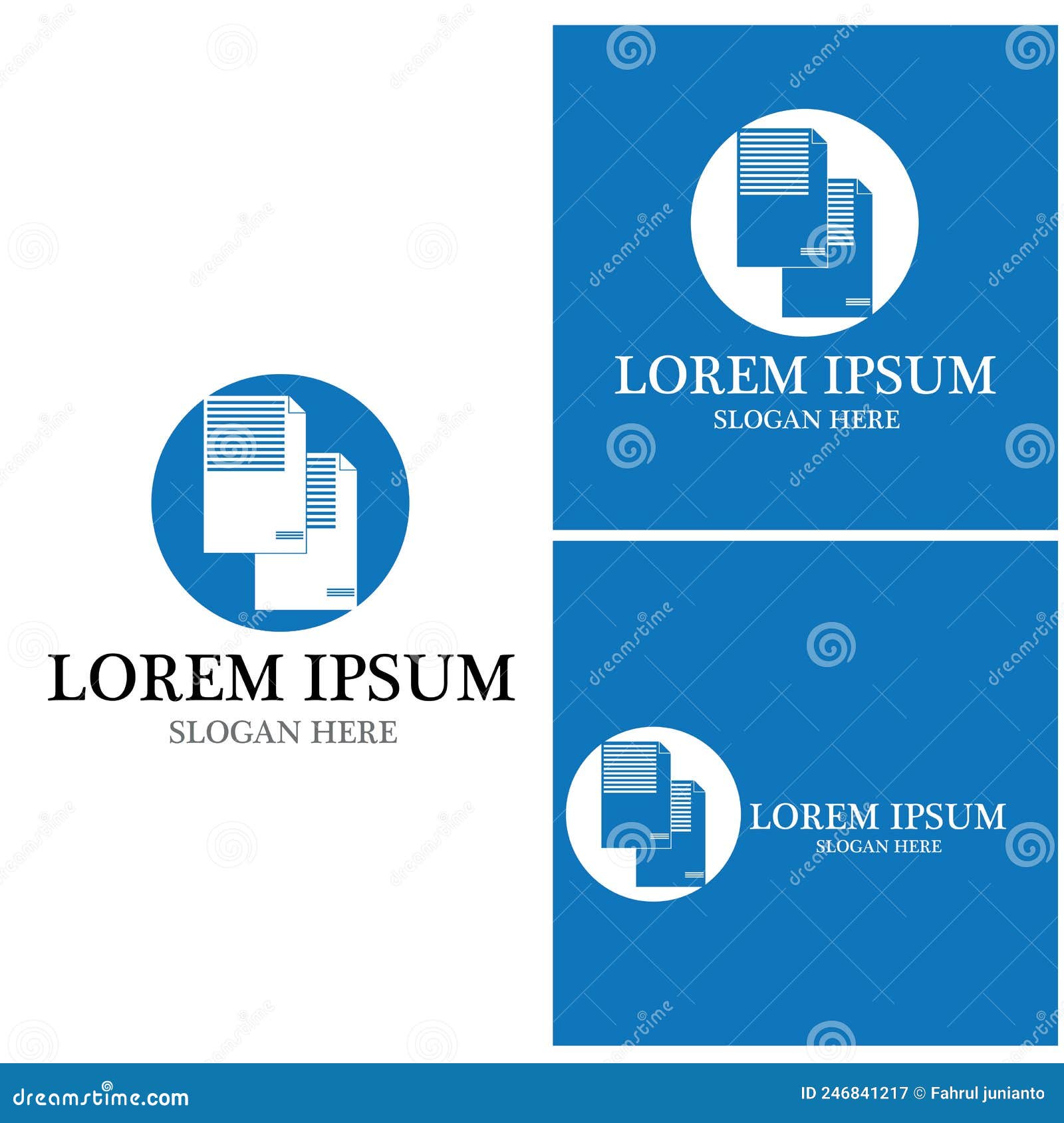 Document Logo Vector Template Illustration Stock Illustration ...