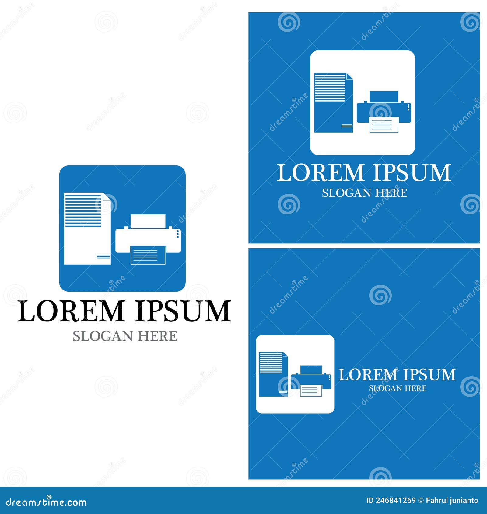 Document Logo Vector Template Illustration Stock Illustration ...