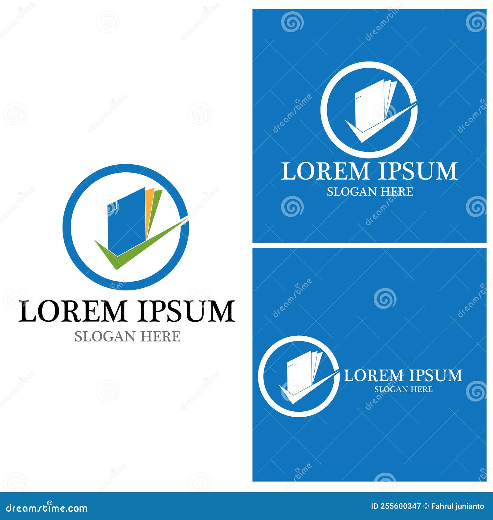 Document Logo Vector Template Illustration Stock Illustration ...