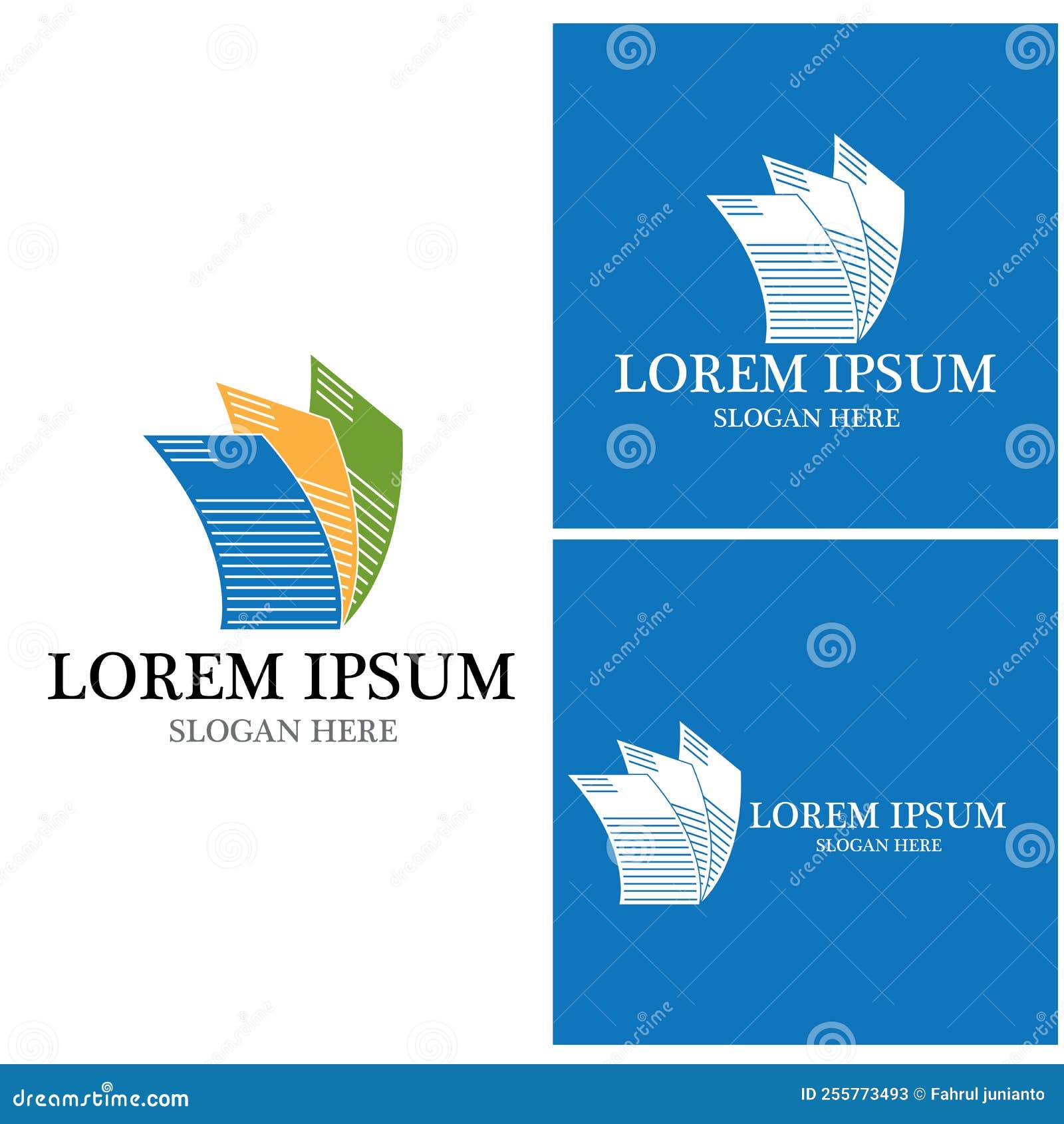 Document Logo Vector Template Illustration Stock Illustration ...