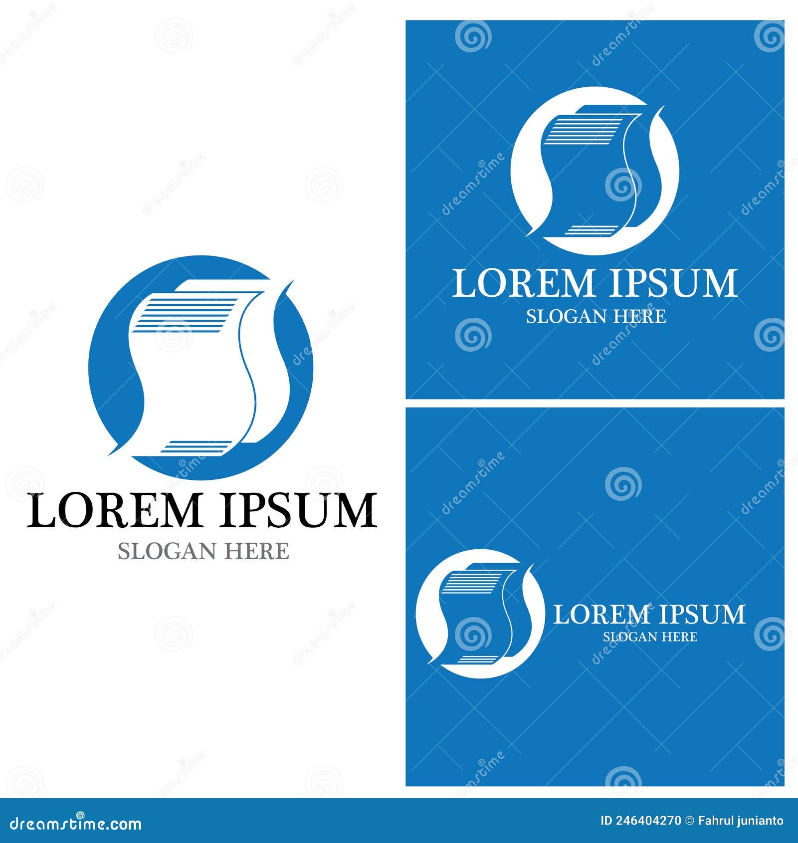 Document Logo Vector Template Illustration Stock Illustration ...