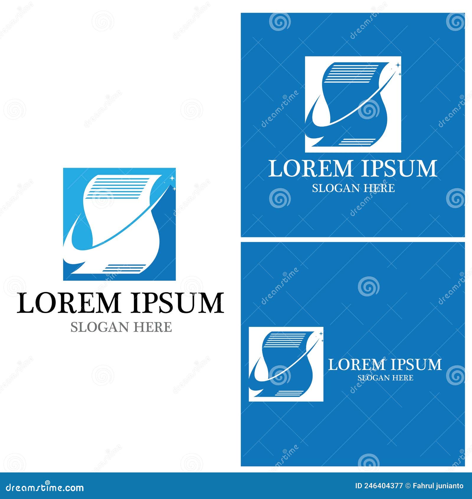 Document Logo Vector Template Illustration Stock Illustration ...