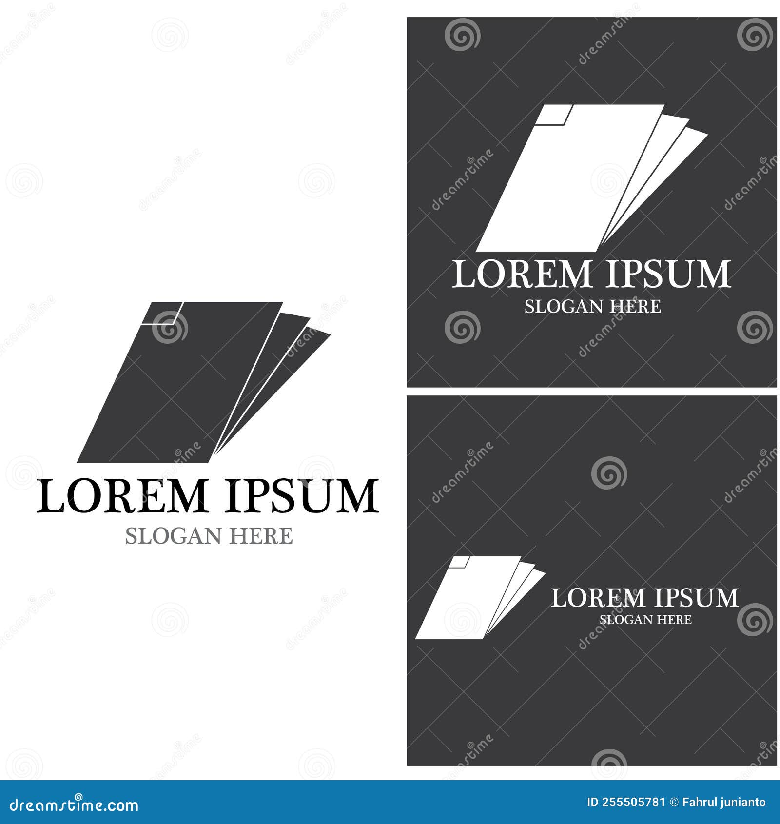 Document Logo Vector Template Illustration Stock Illustration ...