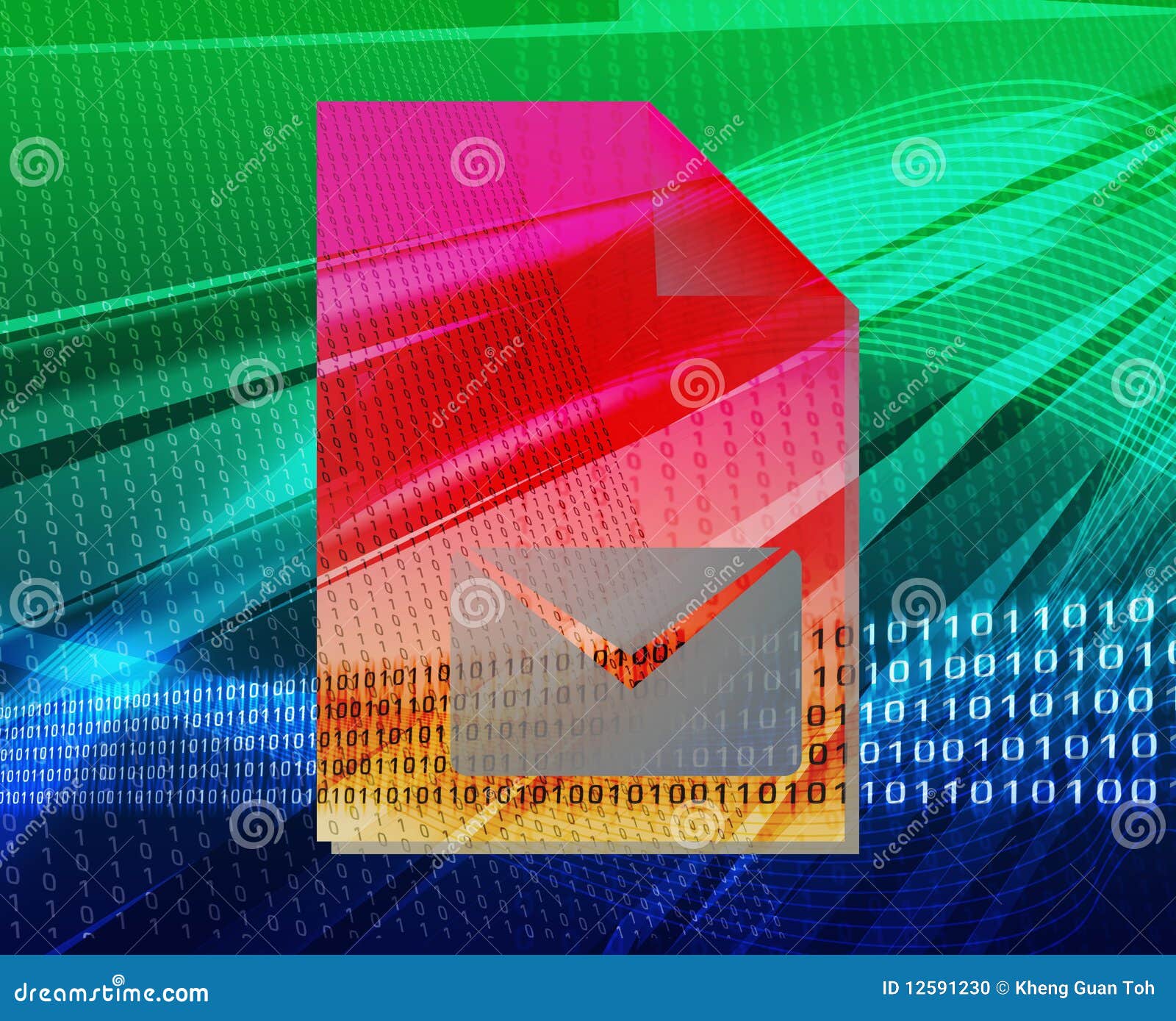 Document mail file types stock illustration. Illustration of paper ...