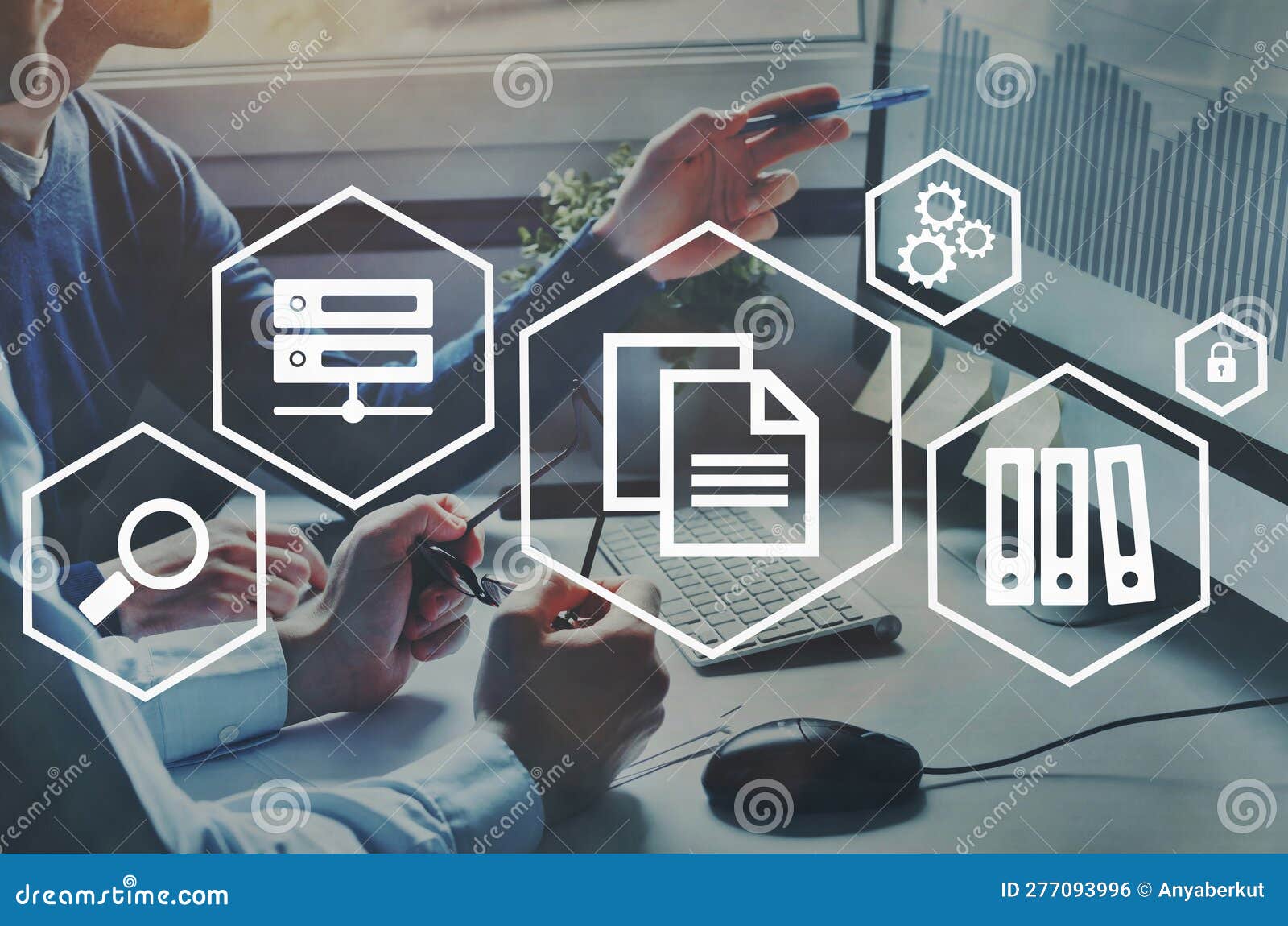 Document Management Concept, Data System Stock Photo - Image of ...