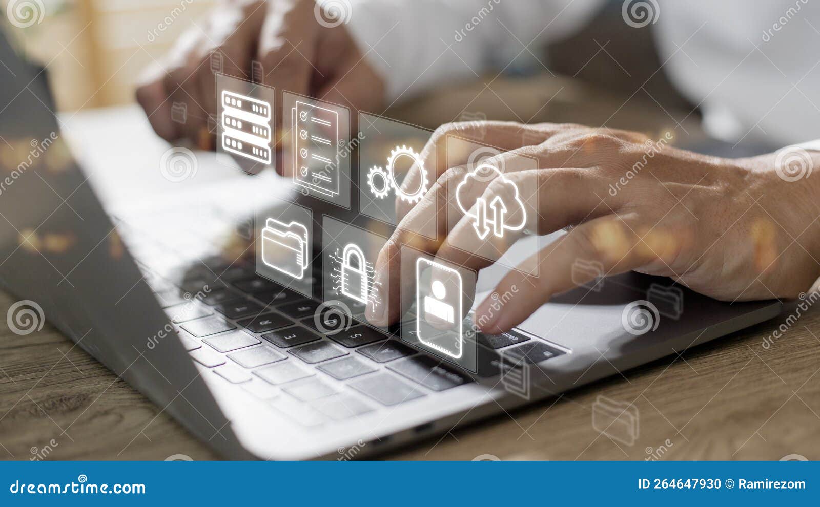 Document Management Concept, Online Documentation Database Stock Photo - Image of business ...