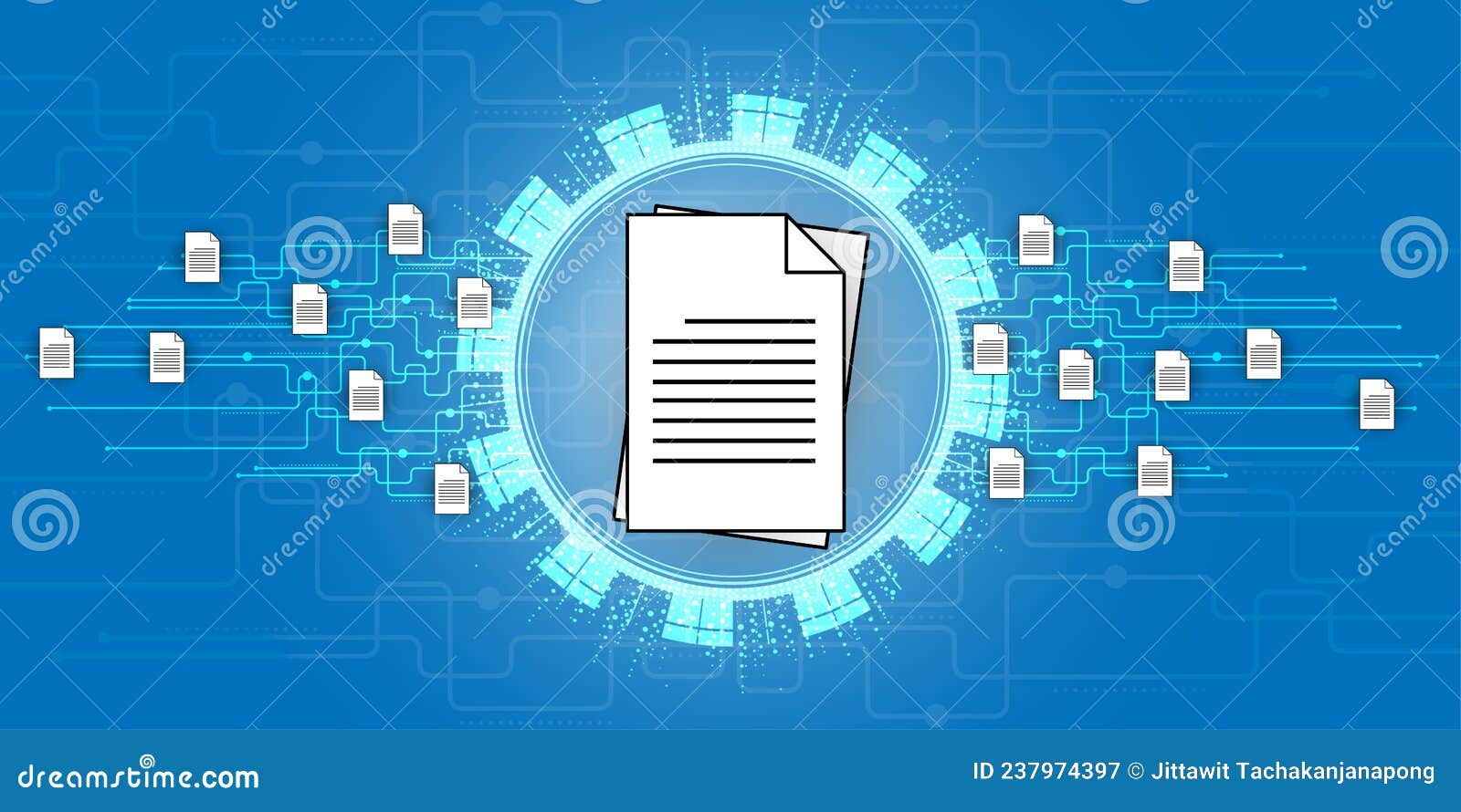 Document Management Data System Business Stock Illustration ... Document Management Data System Business Stock Illustration ...