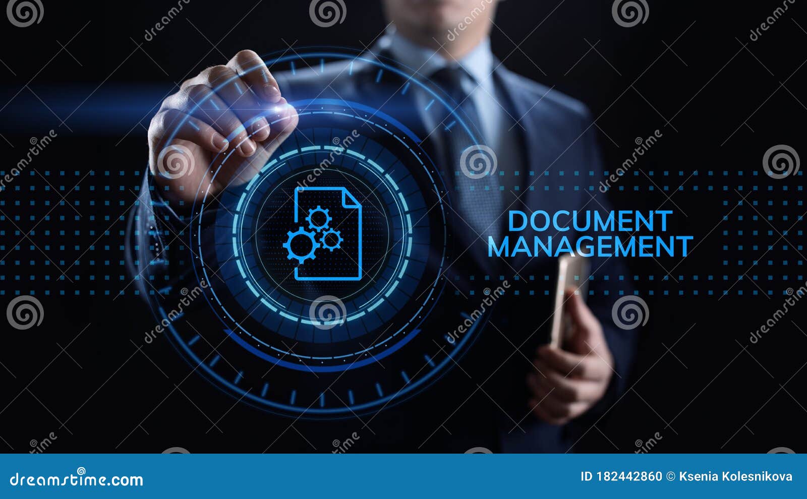 Document Management DMS System Digital Rights Management. Stock Photo ...