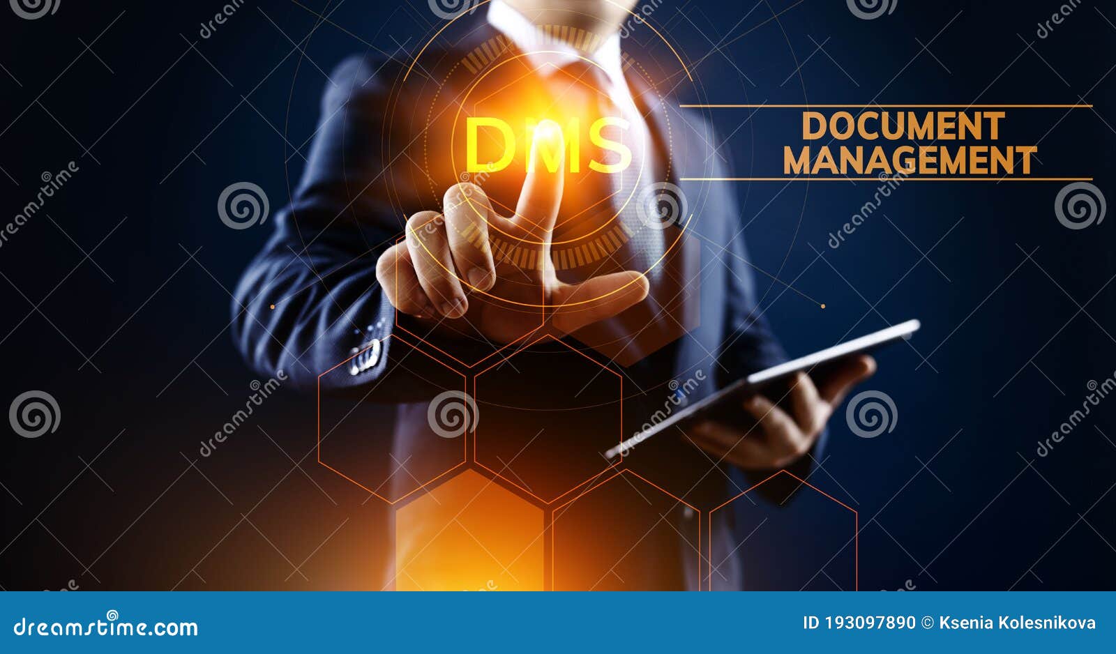 Document Management DMS System Digital Rights Management. Stock Photo ...