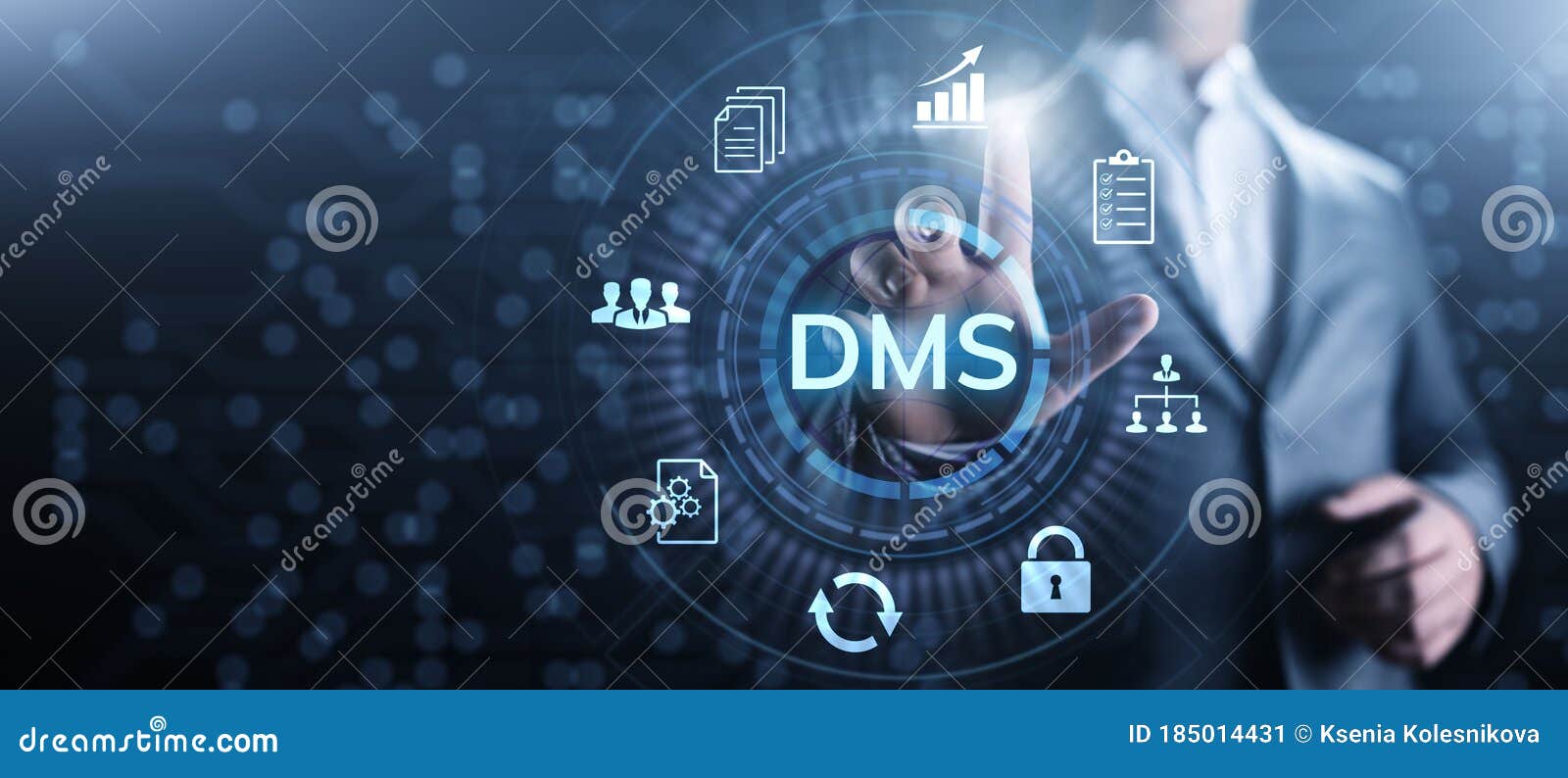 Document Management DMS System Digital Rights Management. Stock Image ...