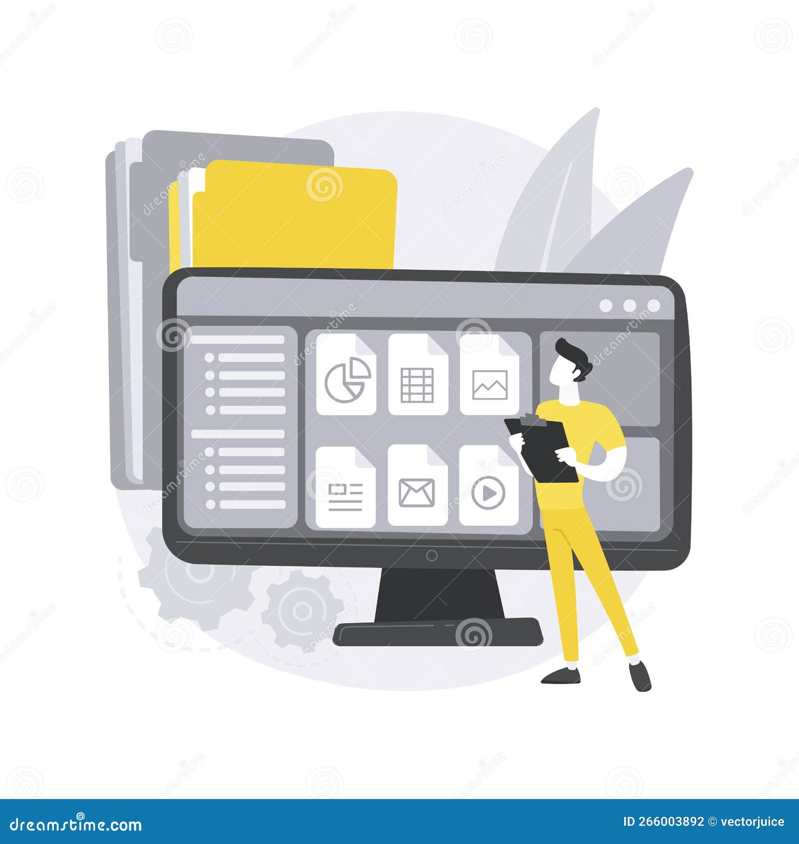 Document Management Soft Abstract Concept Vector Illustration ... Document Management Soft Abstract Concept Vector Illustration ...