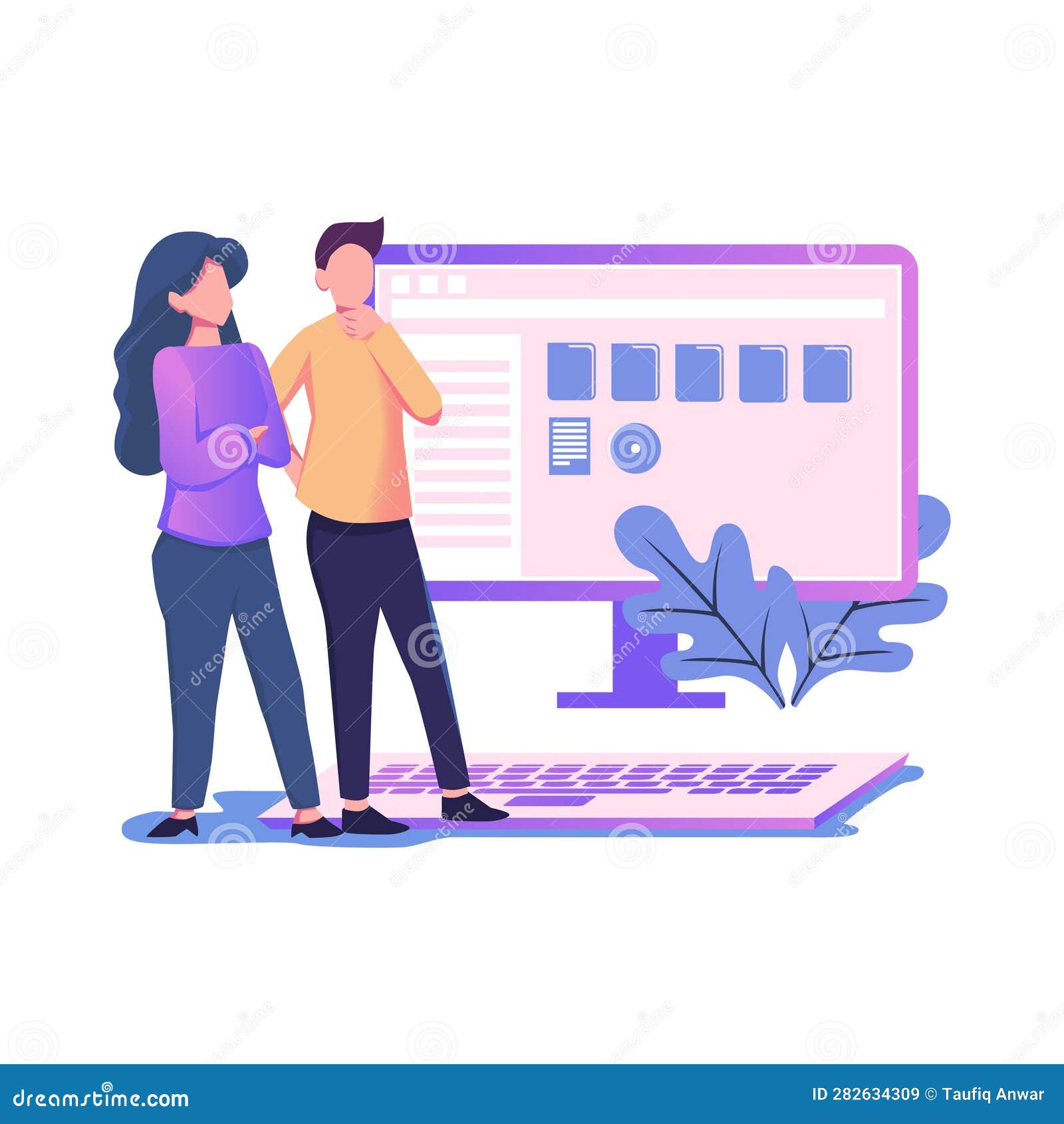 HOA Management Soft Blue Concept Icons Vector Illustration ...