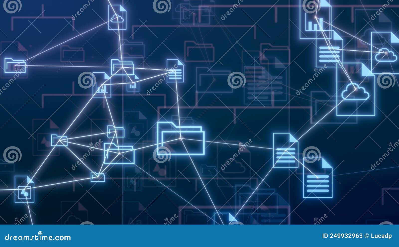 Document management system stock illustration. Illustration of ...