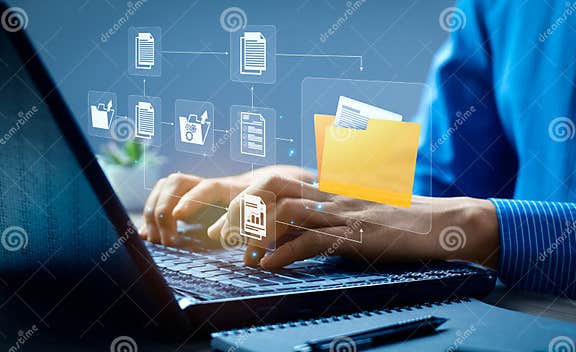 Document Management System Concept. Enterprise Content Management ...