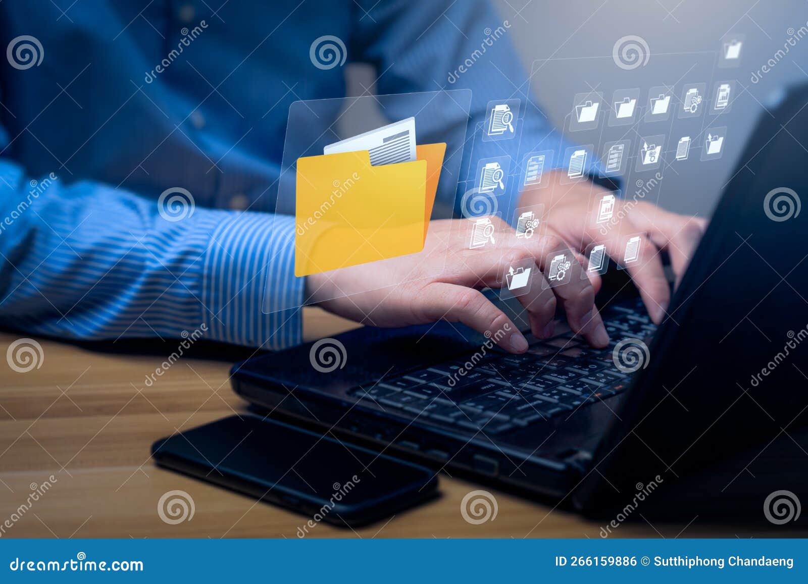 Document Management System Concept. Enterprise Content Management ...