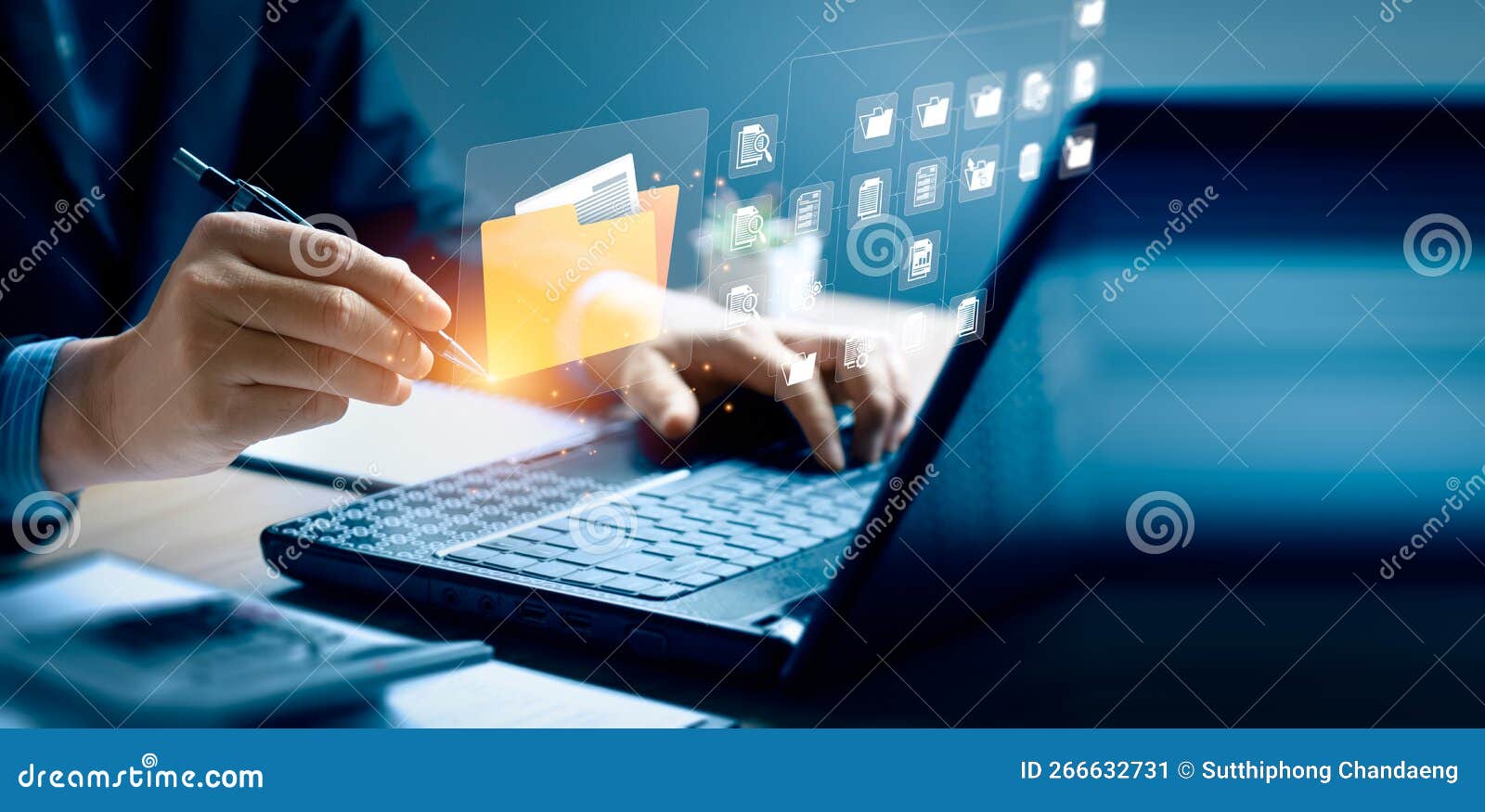 Document Management System Concept. Enterprise Content Management ...