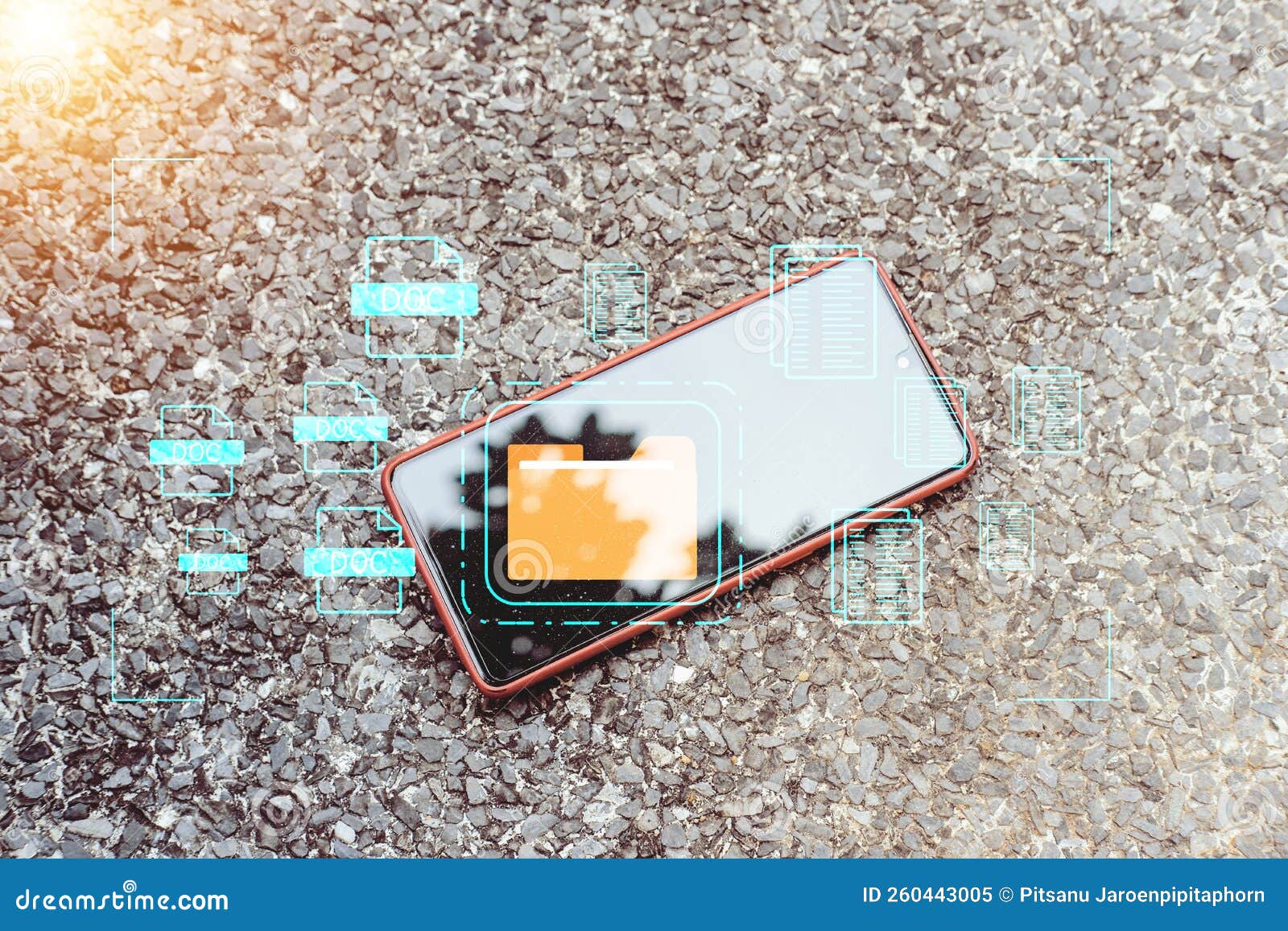 Document Management System Concept, Folder and Document Icon Software ...