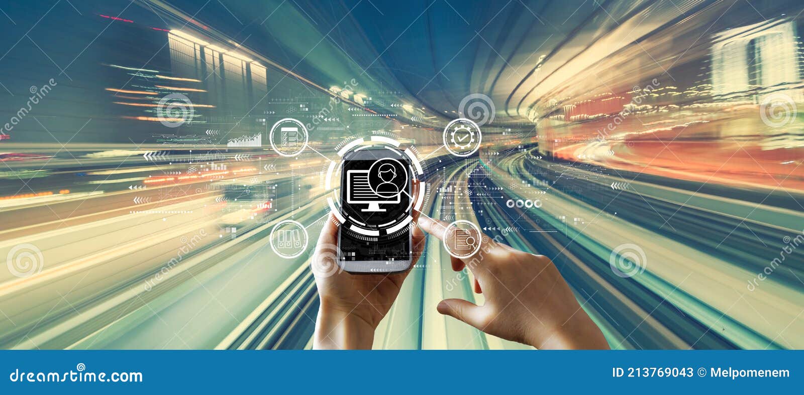 Document Management System Concept with High Speed Motion Blur Stock ...