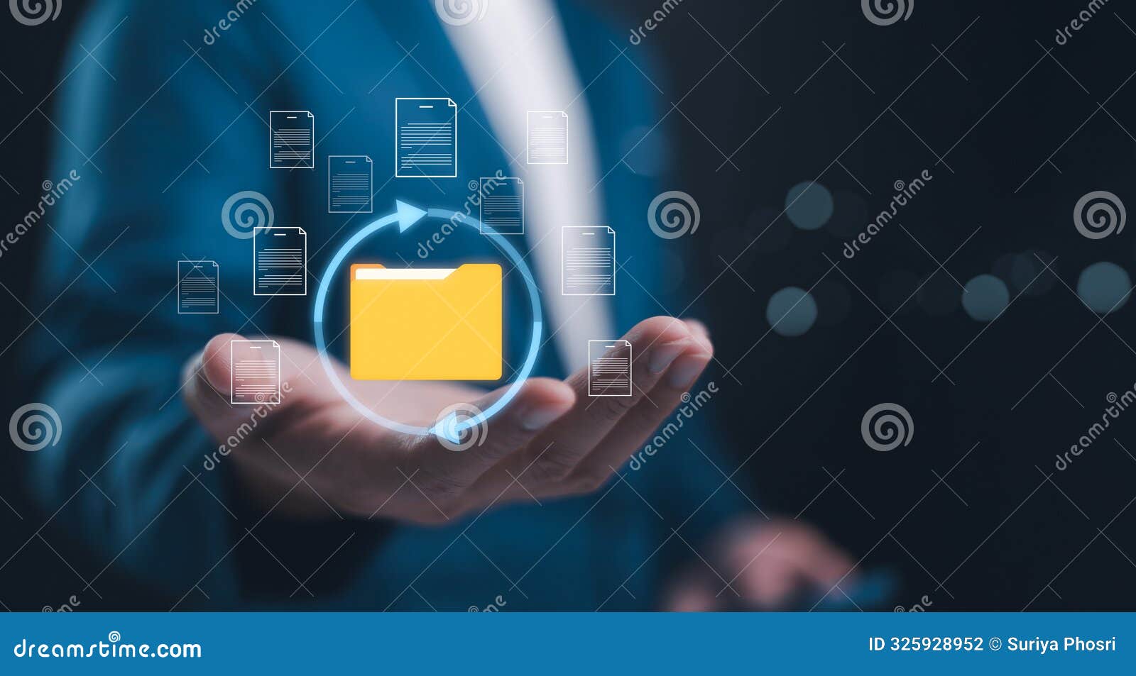 Document Management System Concept. Online Document File Data Software ...