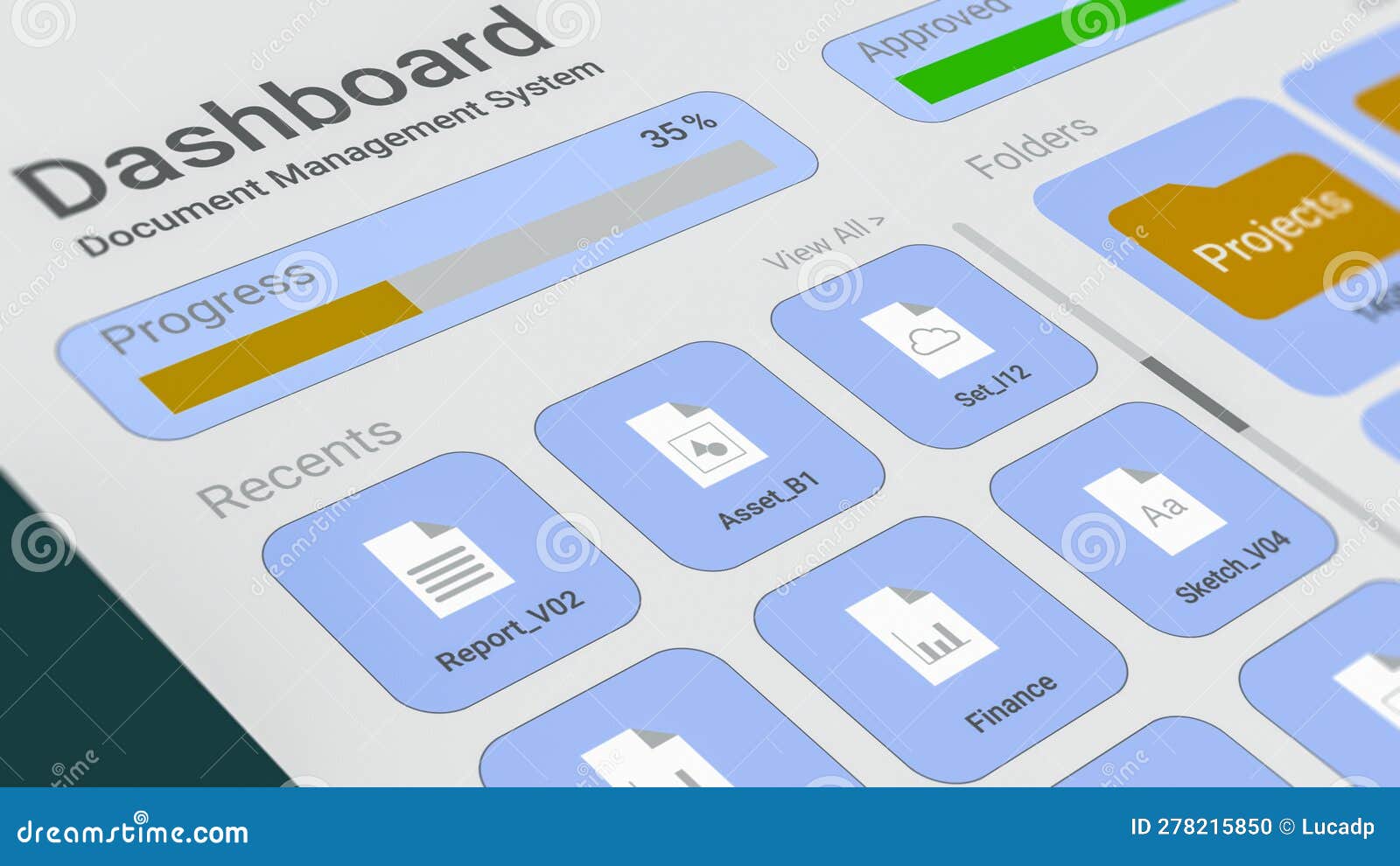 Document management system stock illustration. Illustration of intranet ...