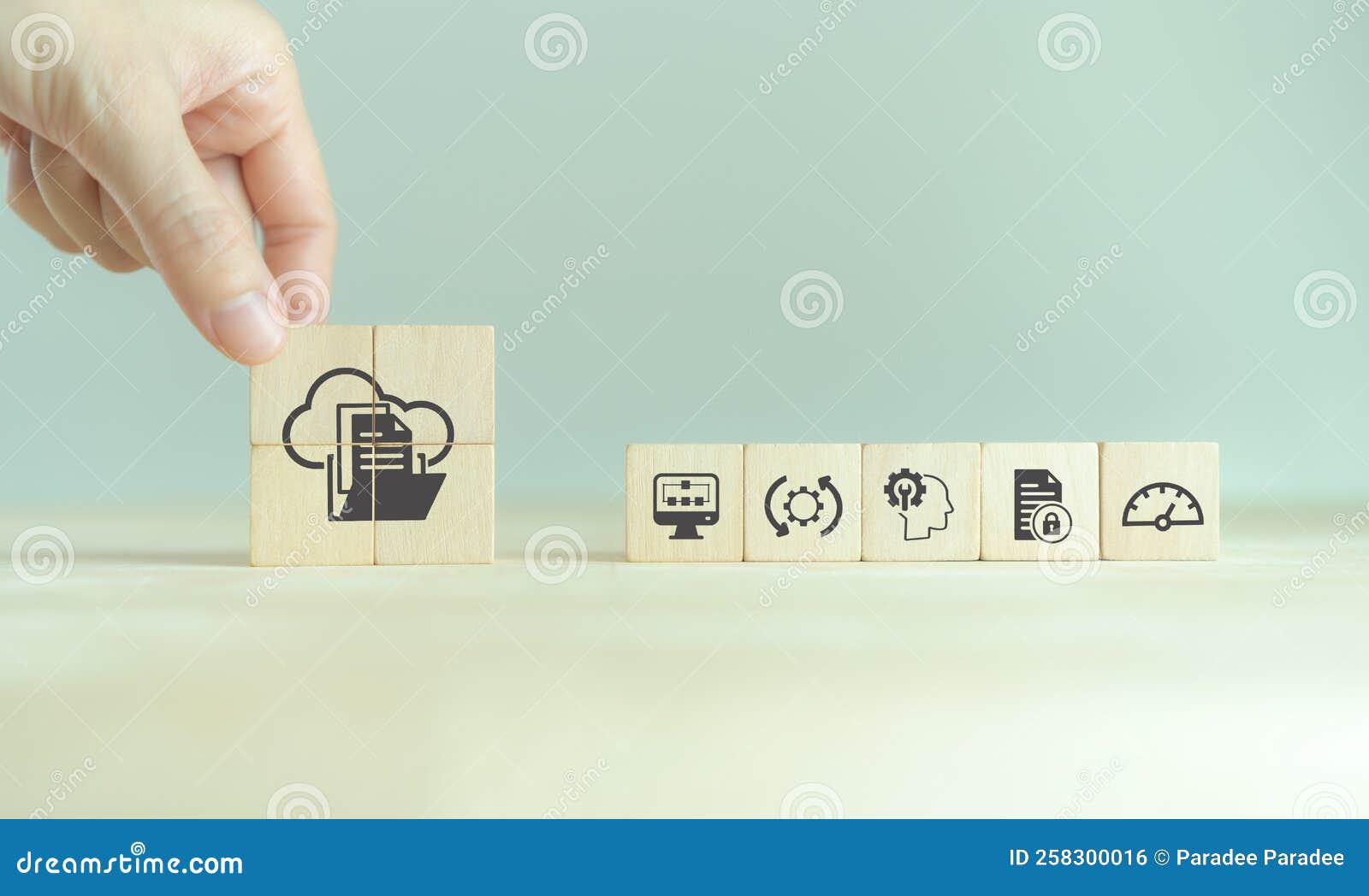 Document Management System (DMS). Accelerate Digitalization Stock Photo ...