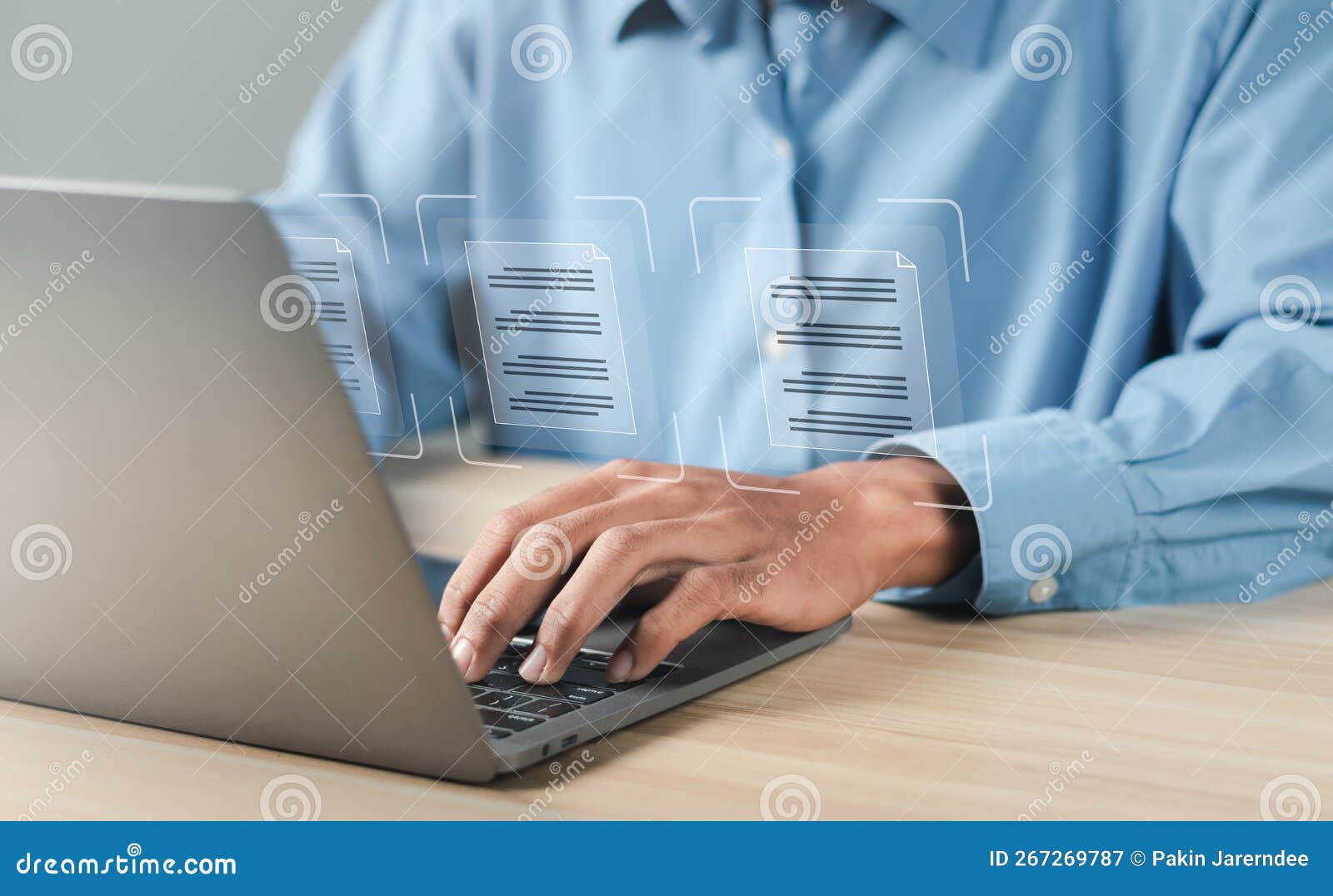 Document Management System (DMS) Concept. Automated Processing for ...