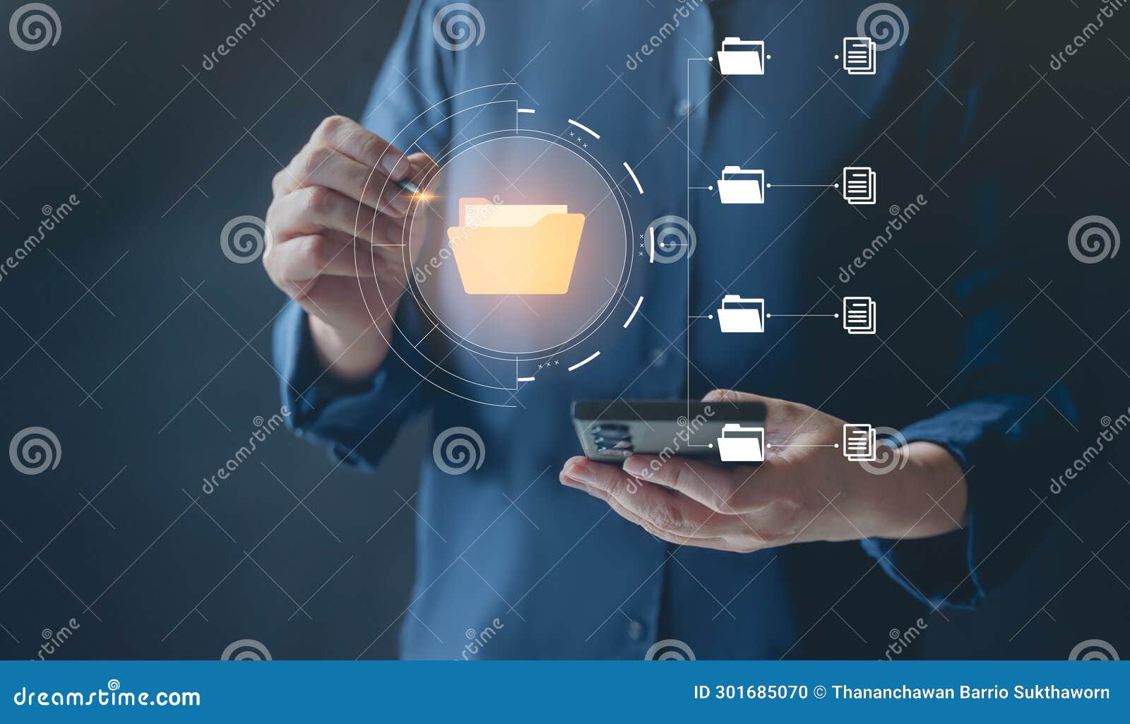 Document Management System (DMS). Enterprise Document Management Stock ...