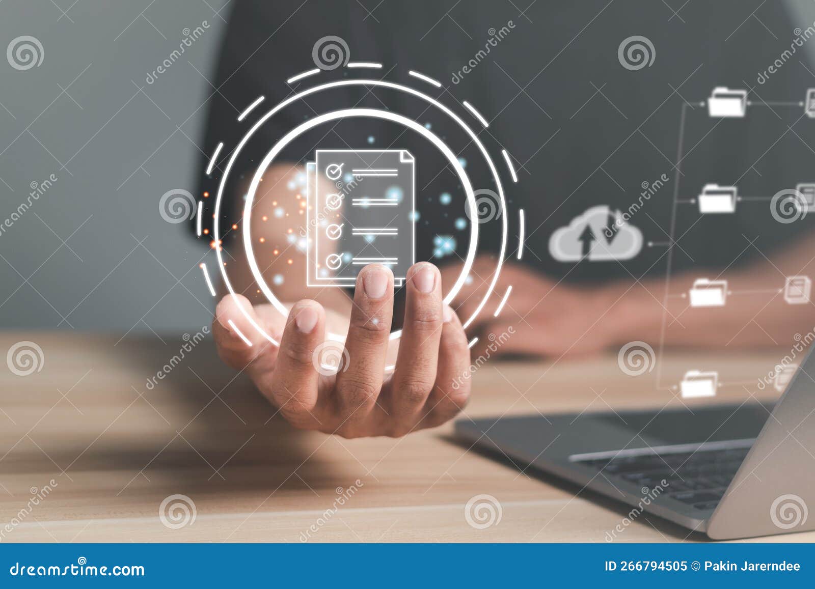 Document Management System Online (DMS) Concept. Stock Image - Image of ...