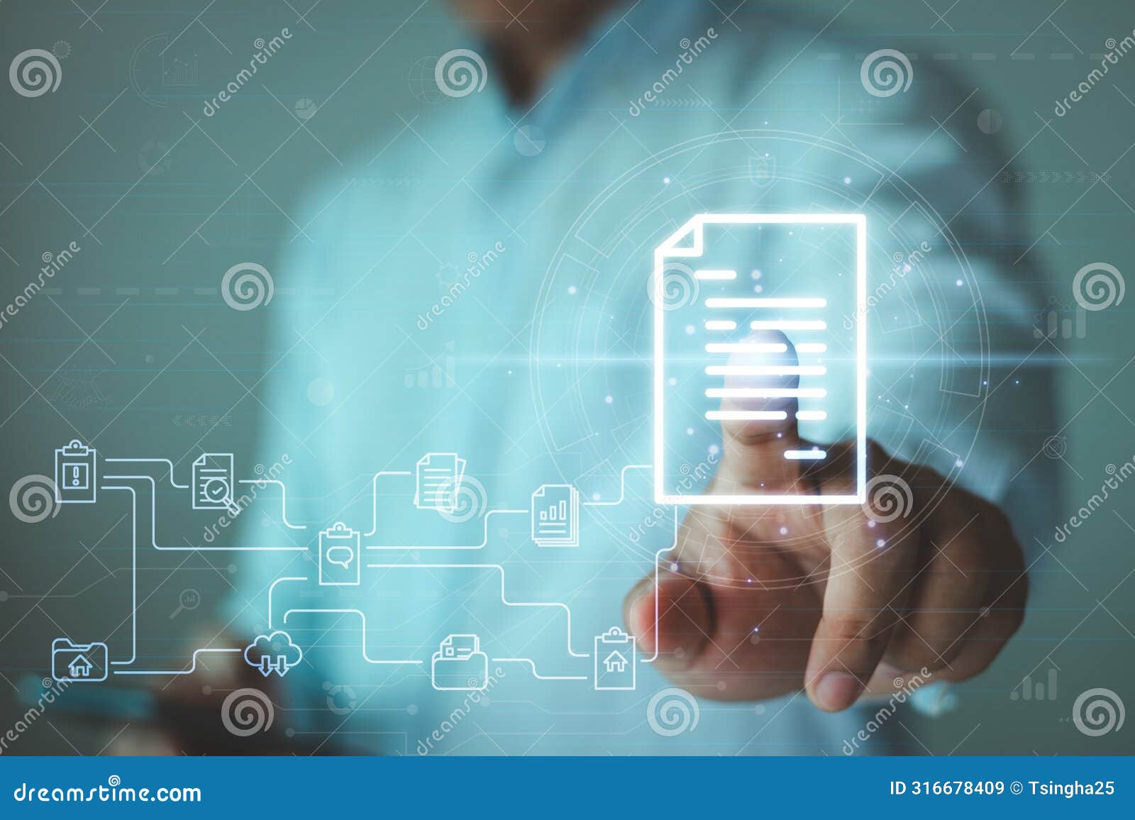 Document Management System DMS, Online Documentation Database Service, Ai Automation Process To ...