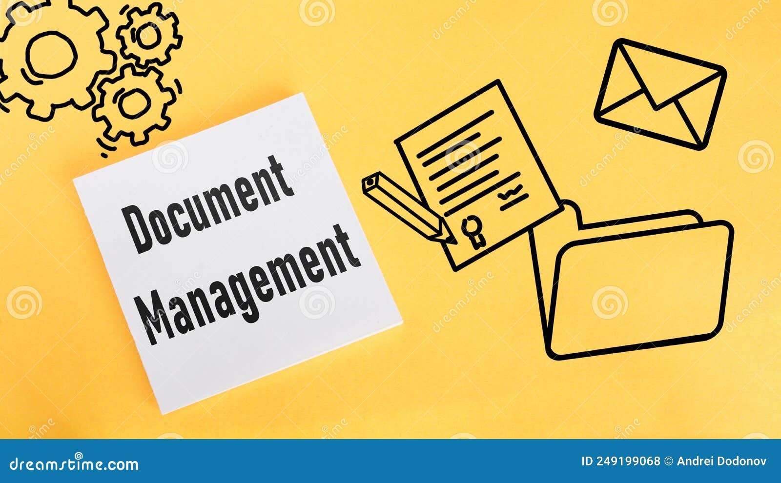 Document Management System DMS is Shown Using the Text Stock Photo ...