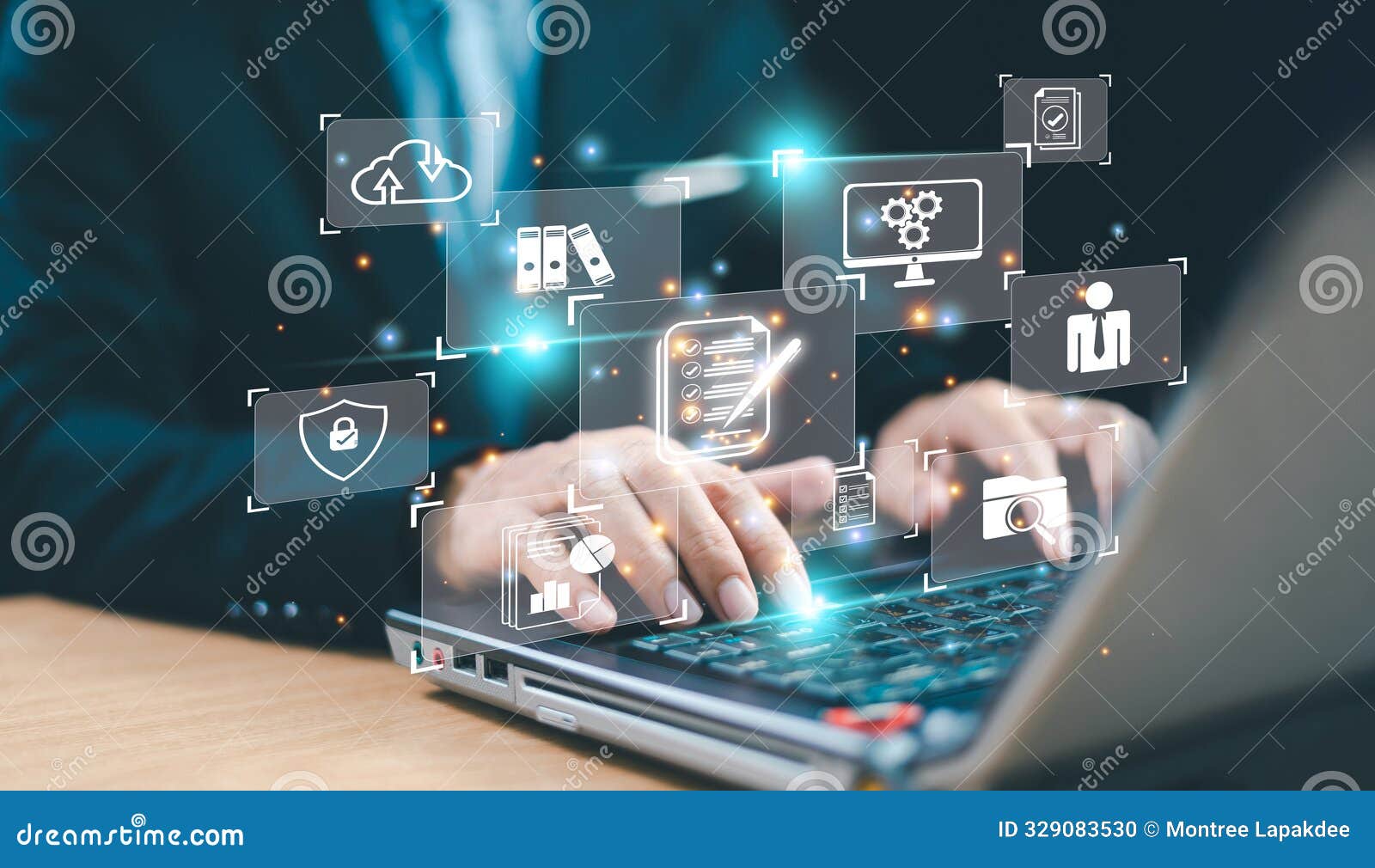 Document Management System Services Concept Stock Photo - Image of ...