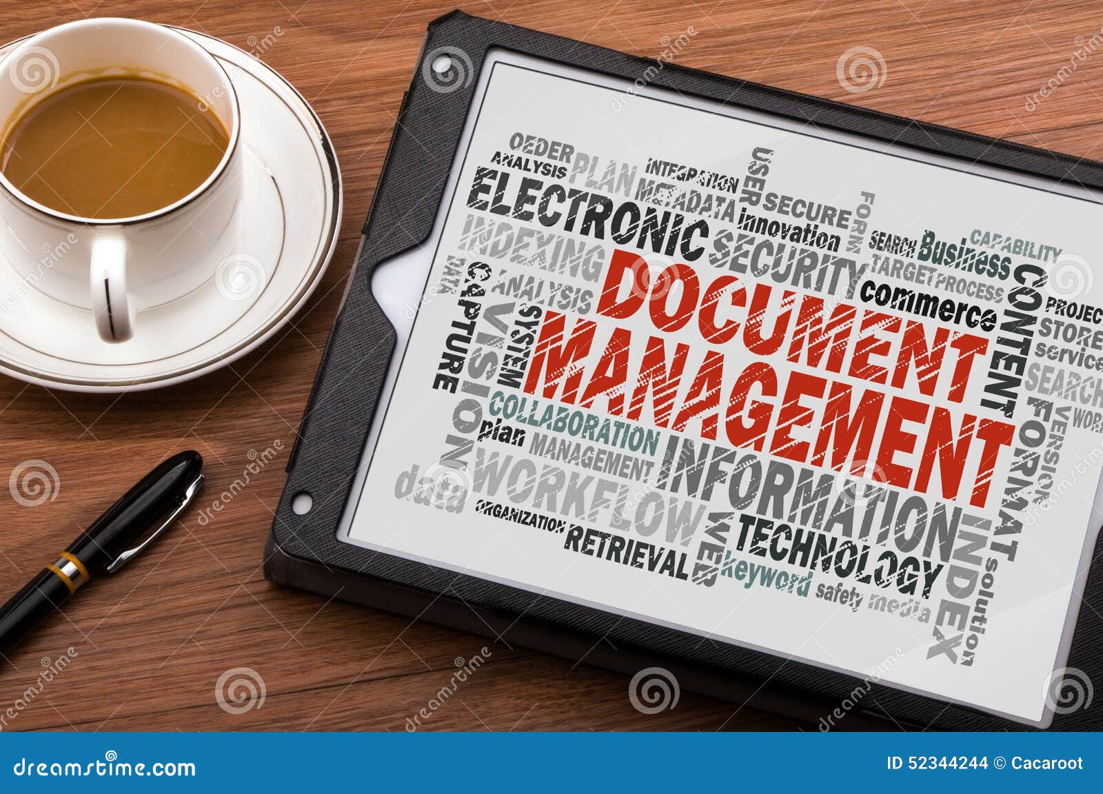 Document Management Word Cloud Stock Photo - Image of business, index ...