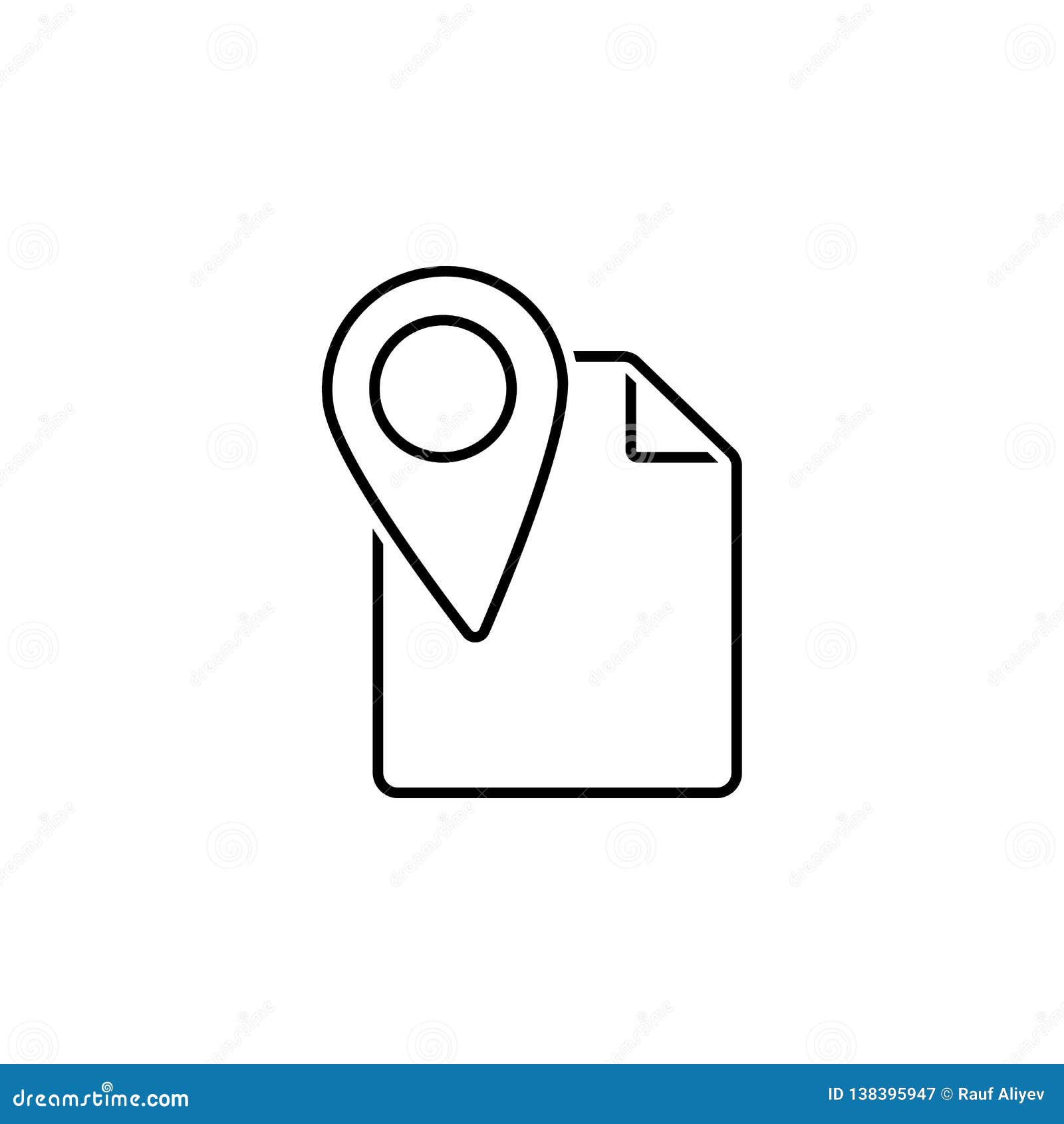 Document, Map, Location Icon. Element of Web Navigation Icon for Mobile ...