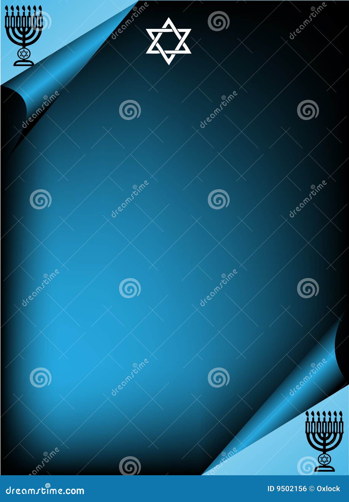 Document Met Joodse Symbolen Vector Illustratie - Illustration of ...