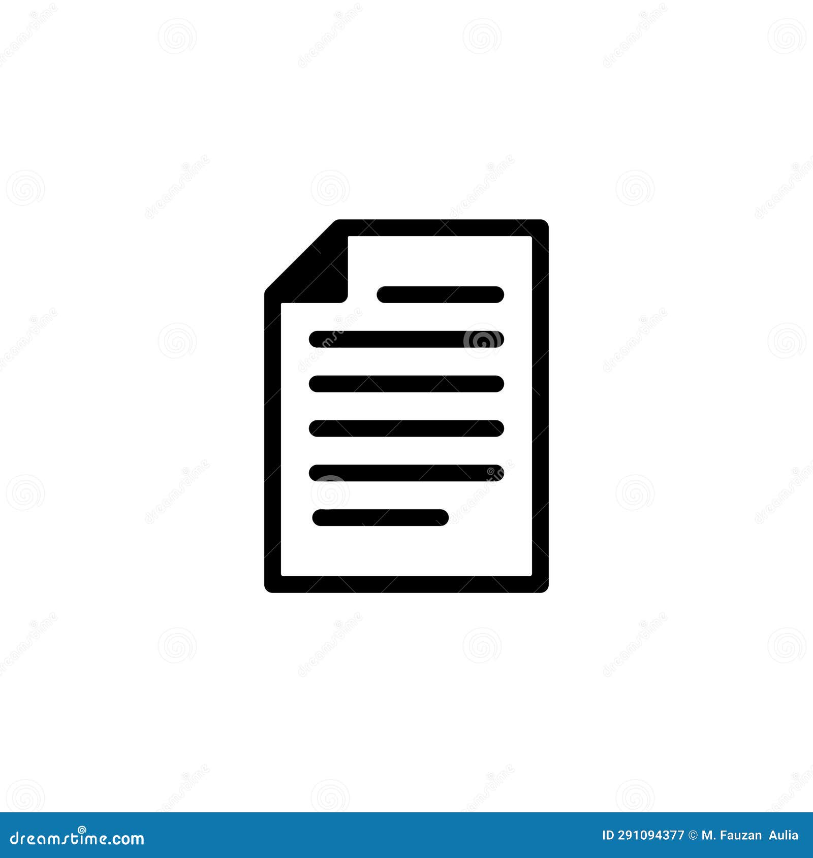 Document or New Document, Paper Vector Icon for Posters, Apps, Websites ...