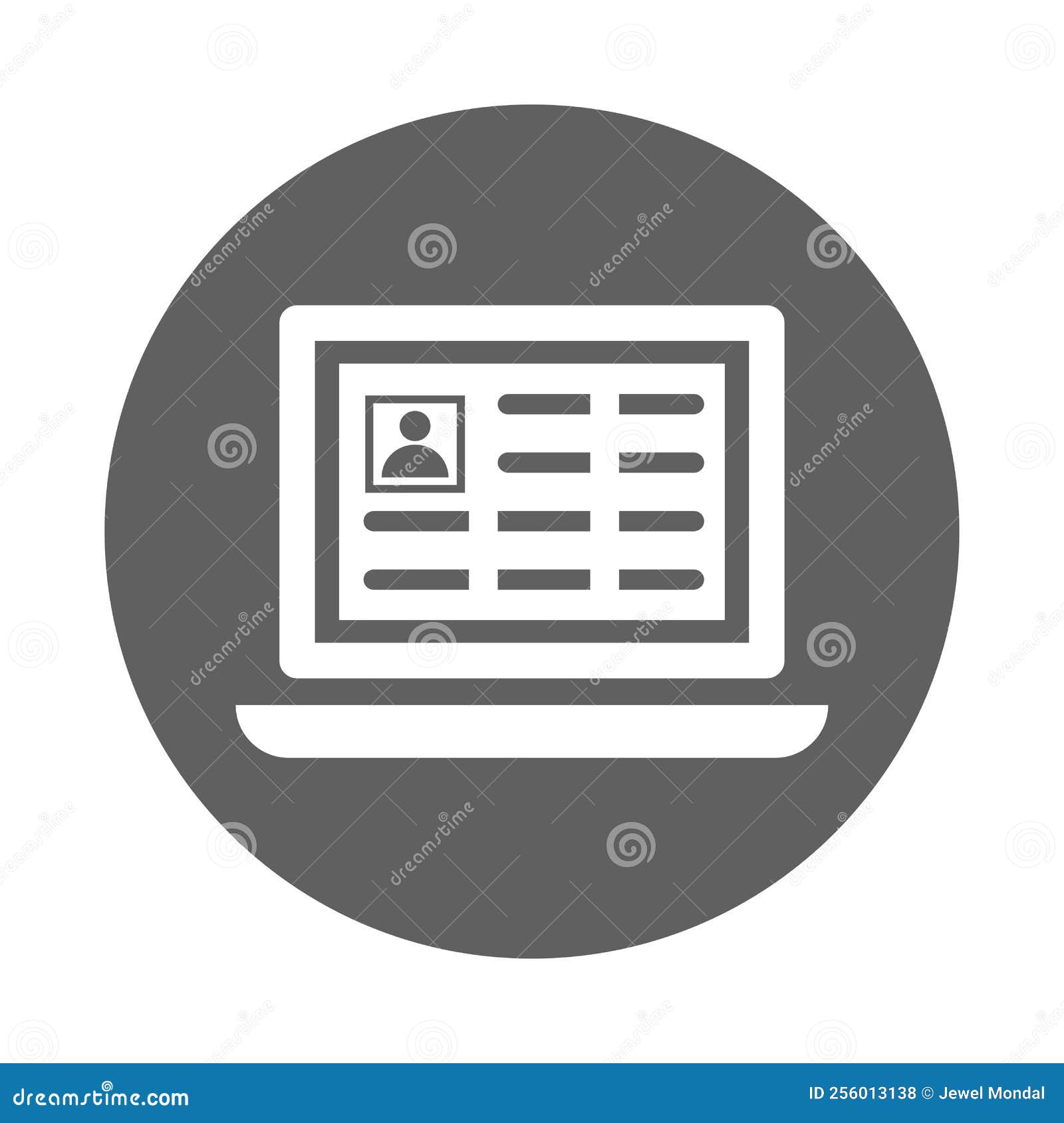 Document, Office, Profile Icon. Gray Vector Sketch Stock Illustration ...