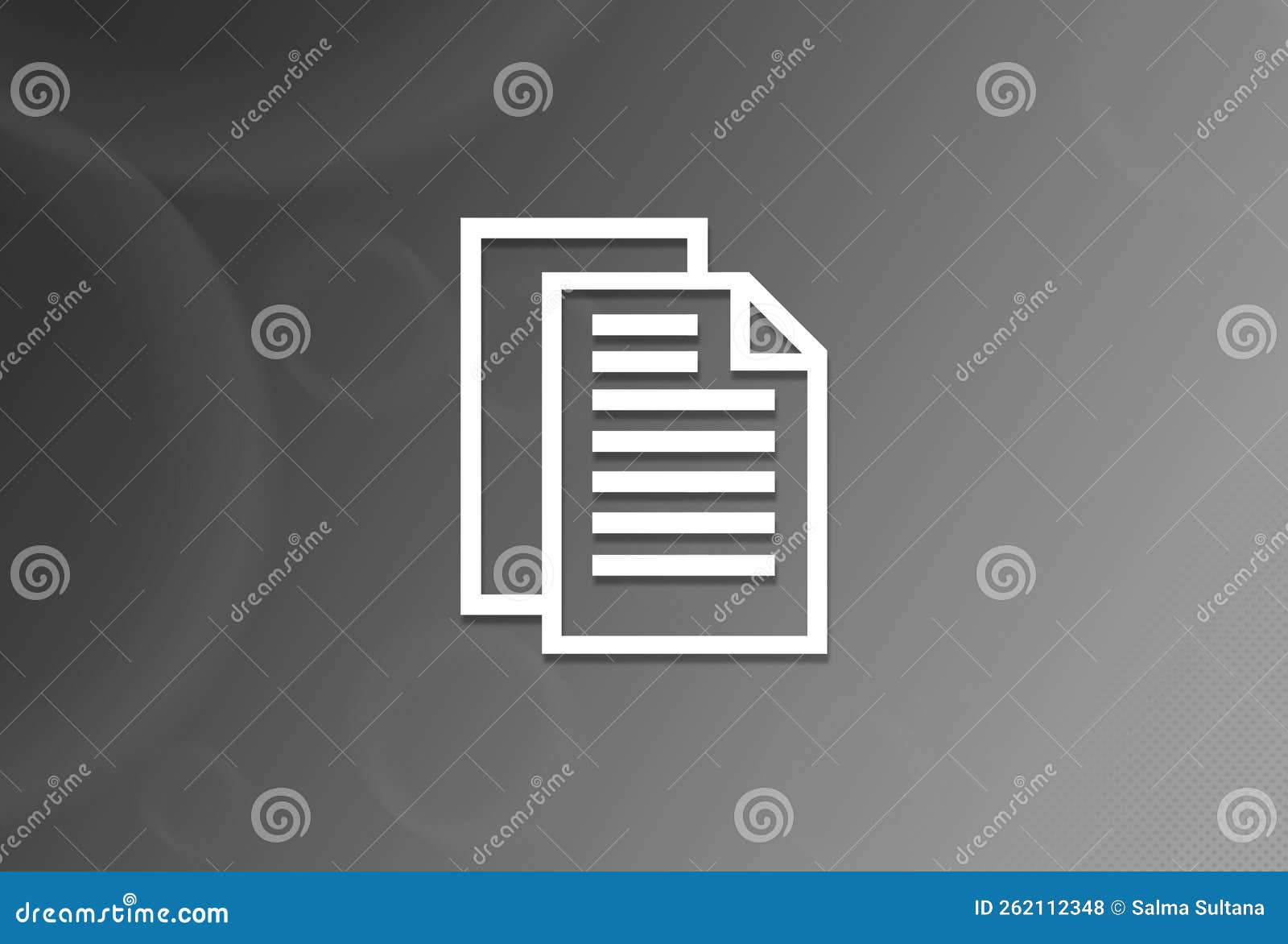 Document pages icon stock illustration. Illustration of folio - 262112348