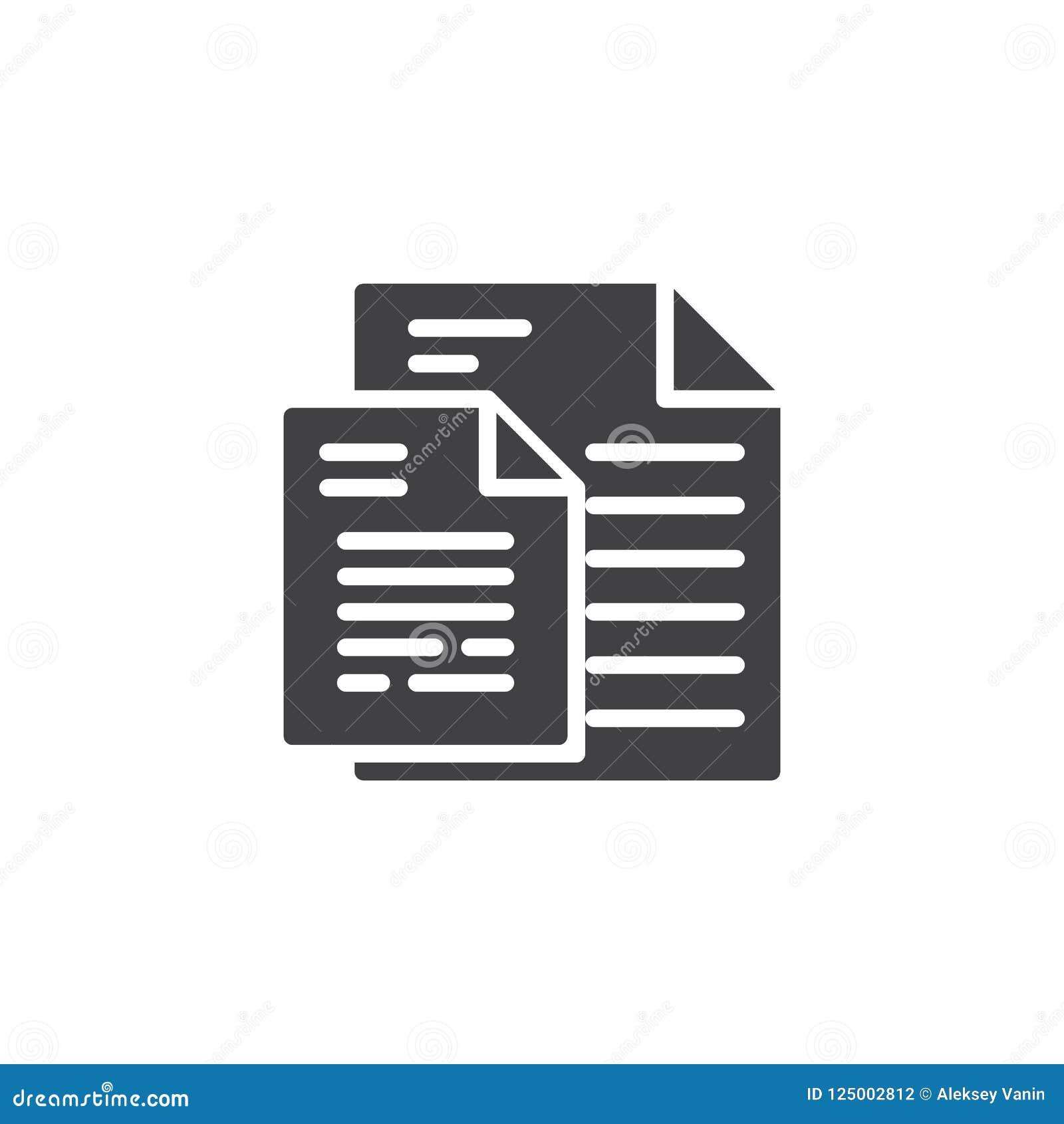 Document Pages vector icon stock vector. Illustration of sign - 125002812