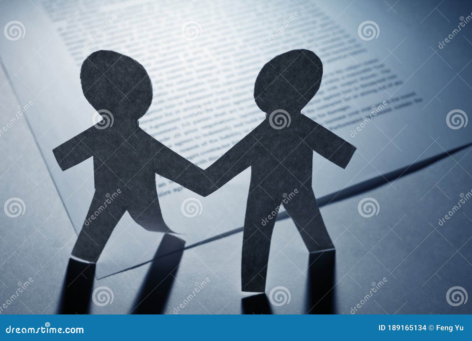 Document and Paper Chain Men Stock Photo - Image of partnership ...